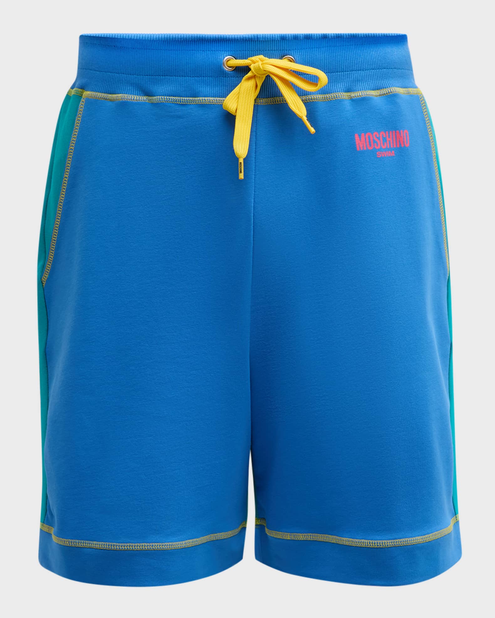 Moschino Men's Colorblock Sweat Shorts | Neiman Marcus