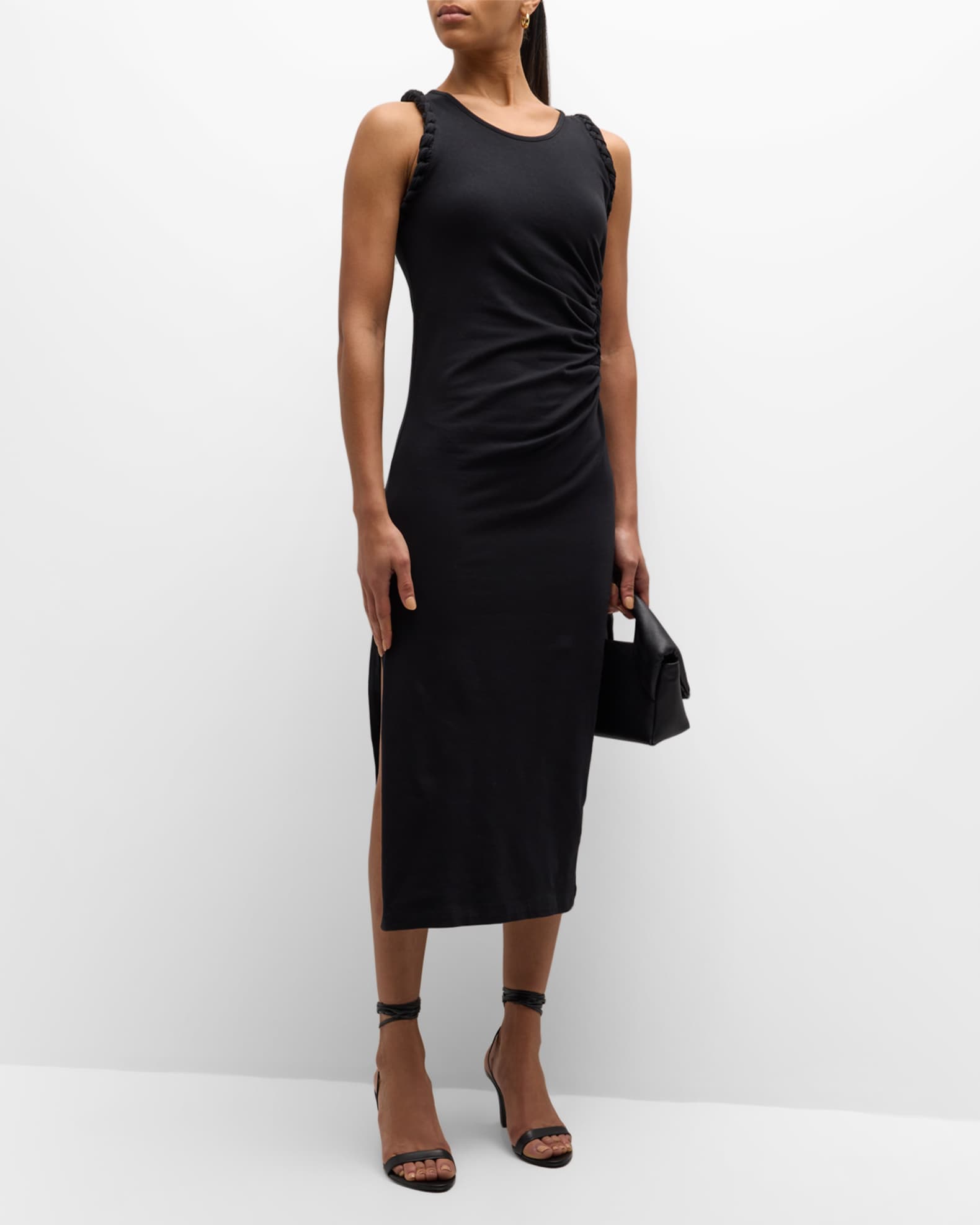 Iro Amel Twist Cut-Out Midi Dress | Neiman Marcus