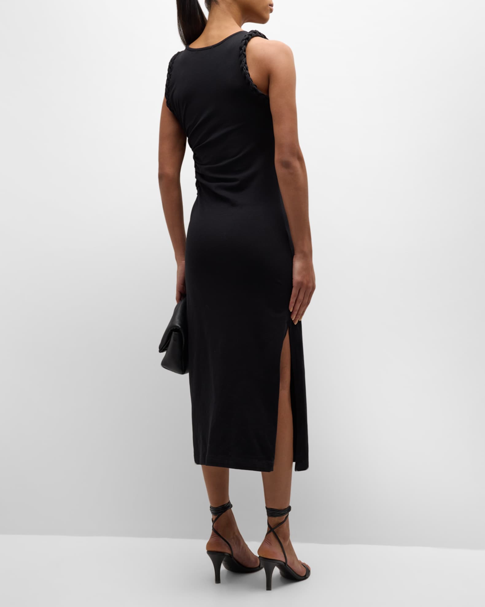 Iro Amel Twist Cut-Out Midi Dress | Neiman Marcus