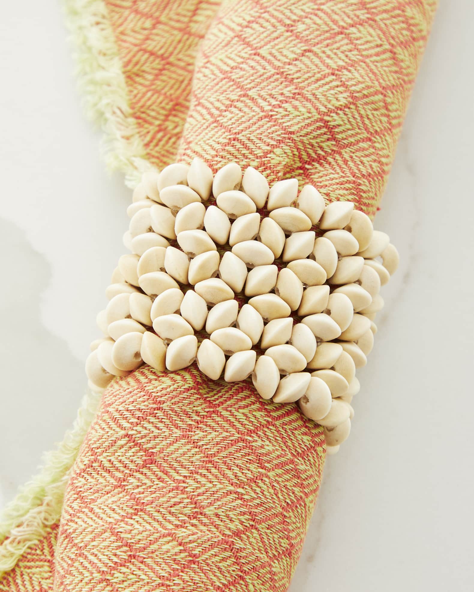 Deborah Rhodes Floral Wood Cuff Napkin Ring | Neiman Marcus