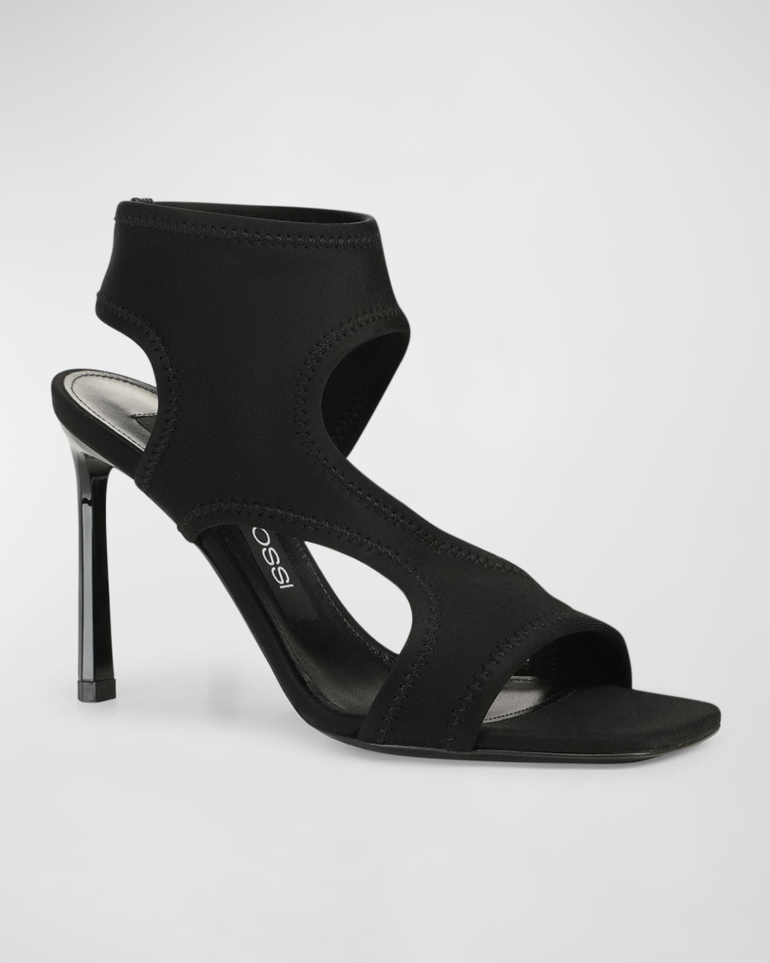 Sergio Rossi Selva Stretch Jersey Stiletto Sandals | Neiman Marcus