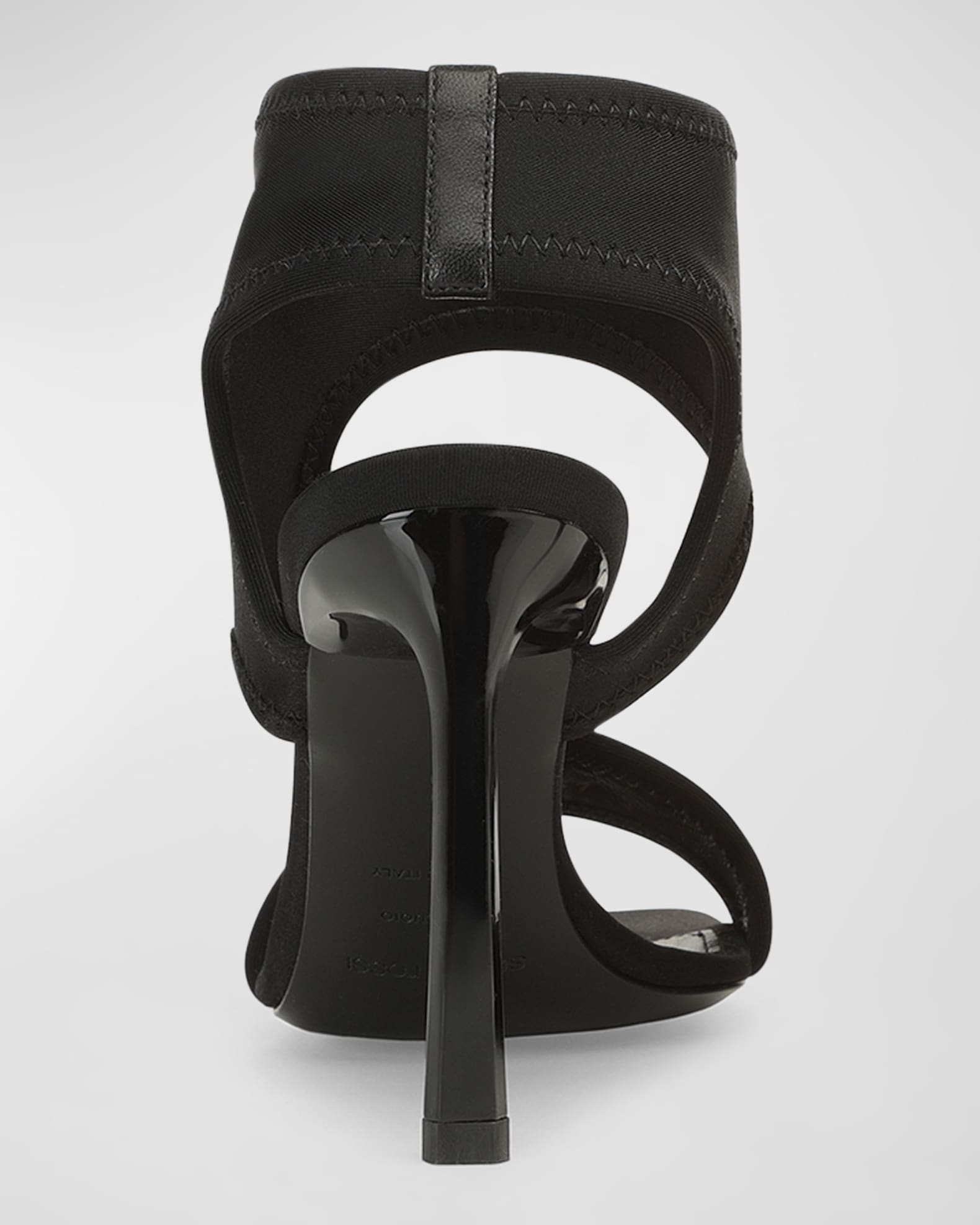 Sergio Rossi Selva Stretch Jersey Stiletto Sandals | Neiman Marcus
