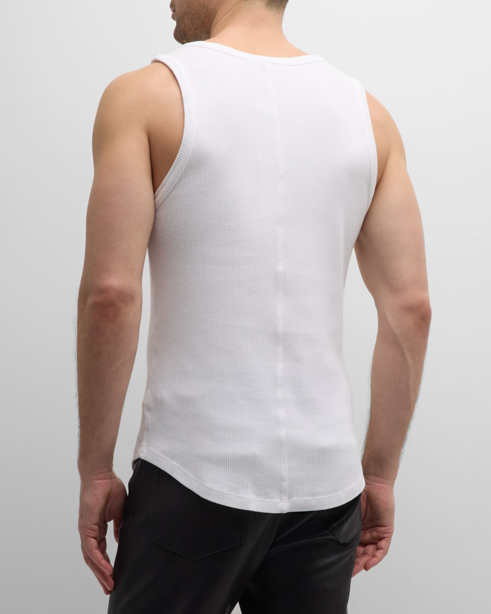 AGOLDE Men's Morris Ribbed Tank Top | Neiman Marcus