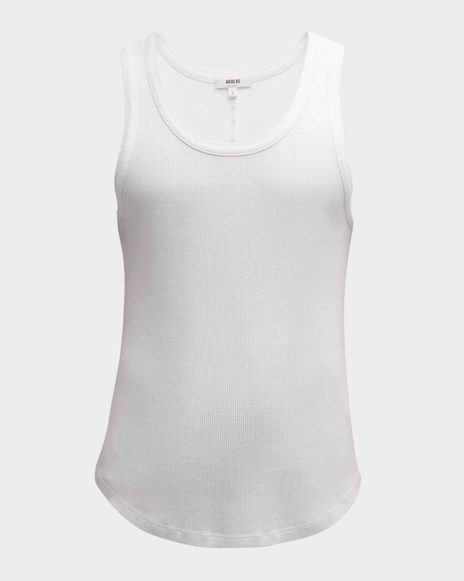 AGOLDE Men's Morris Ribbed Tank Top | Neiman Marcus