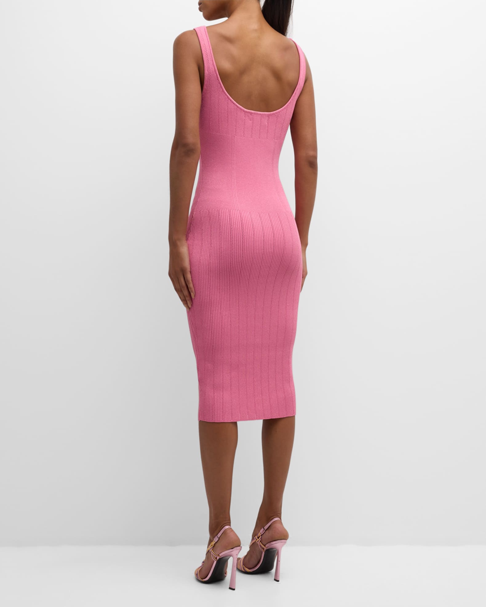 Retrofete Laney Metallic Knit Midi Bodycon Dress | Neiman Marcus