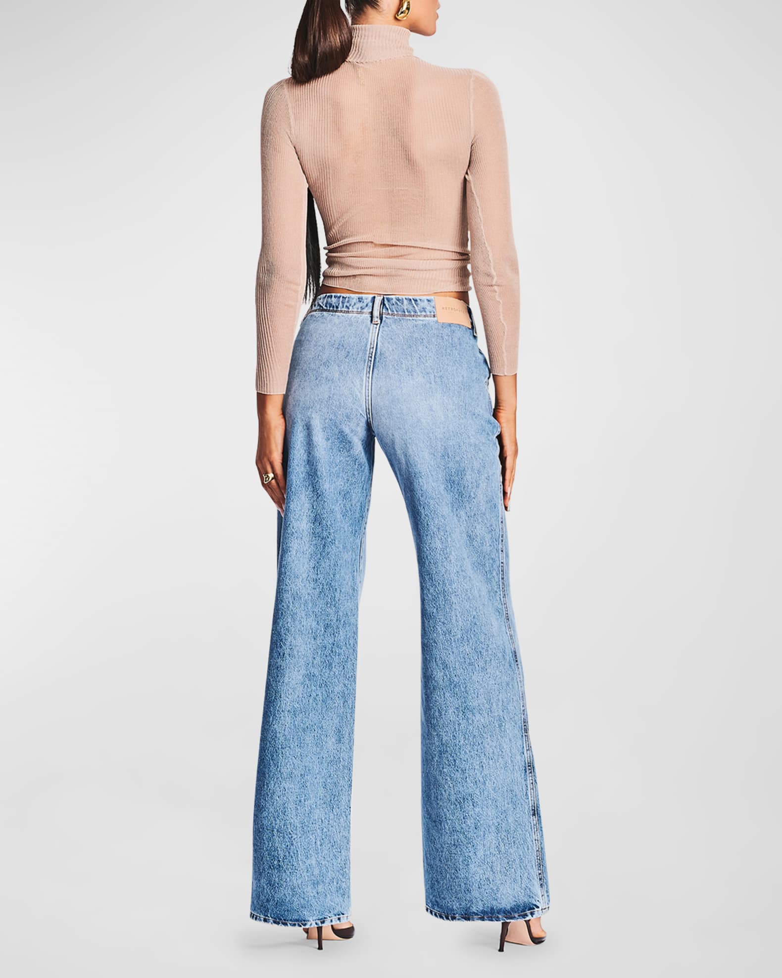 Retrofete Sutton Low-Rise Flare Denim Jeans | Neiman Marcus