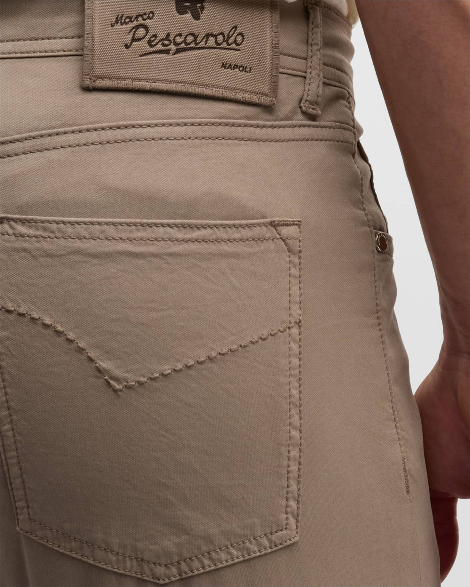 Marco Pescarolo Men's Micropique 5-Pocket Pants | Neiman Marcus