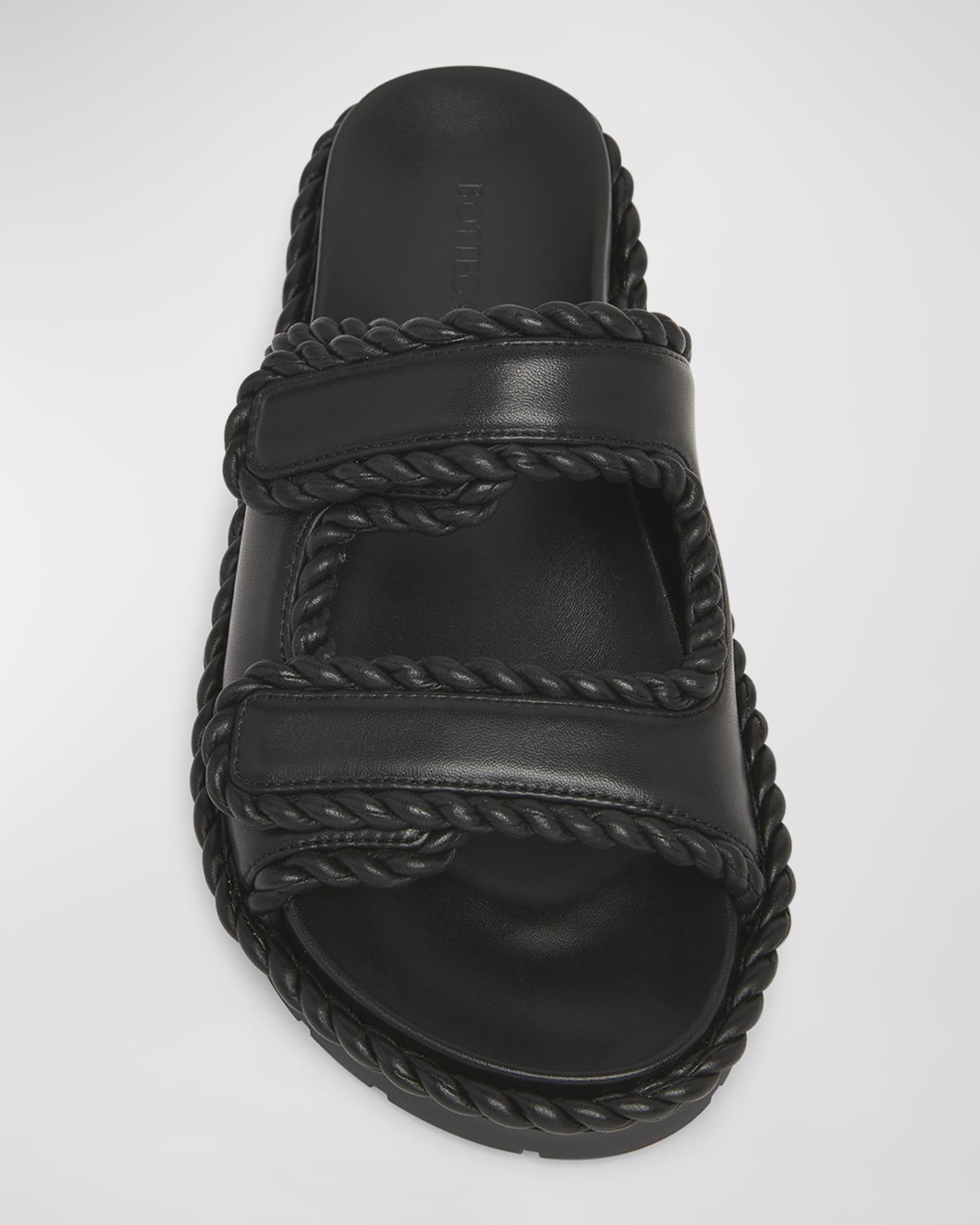 Bottega Veneta Jack Leather Braid Dual-Grip Sandals | Neiman Marcus