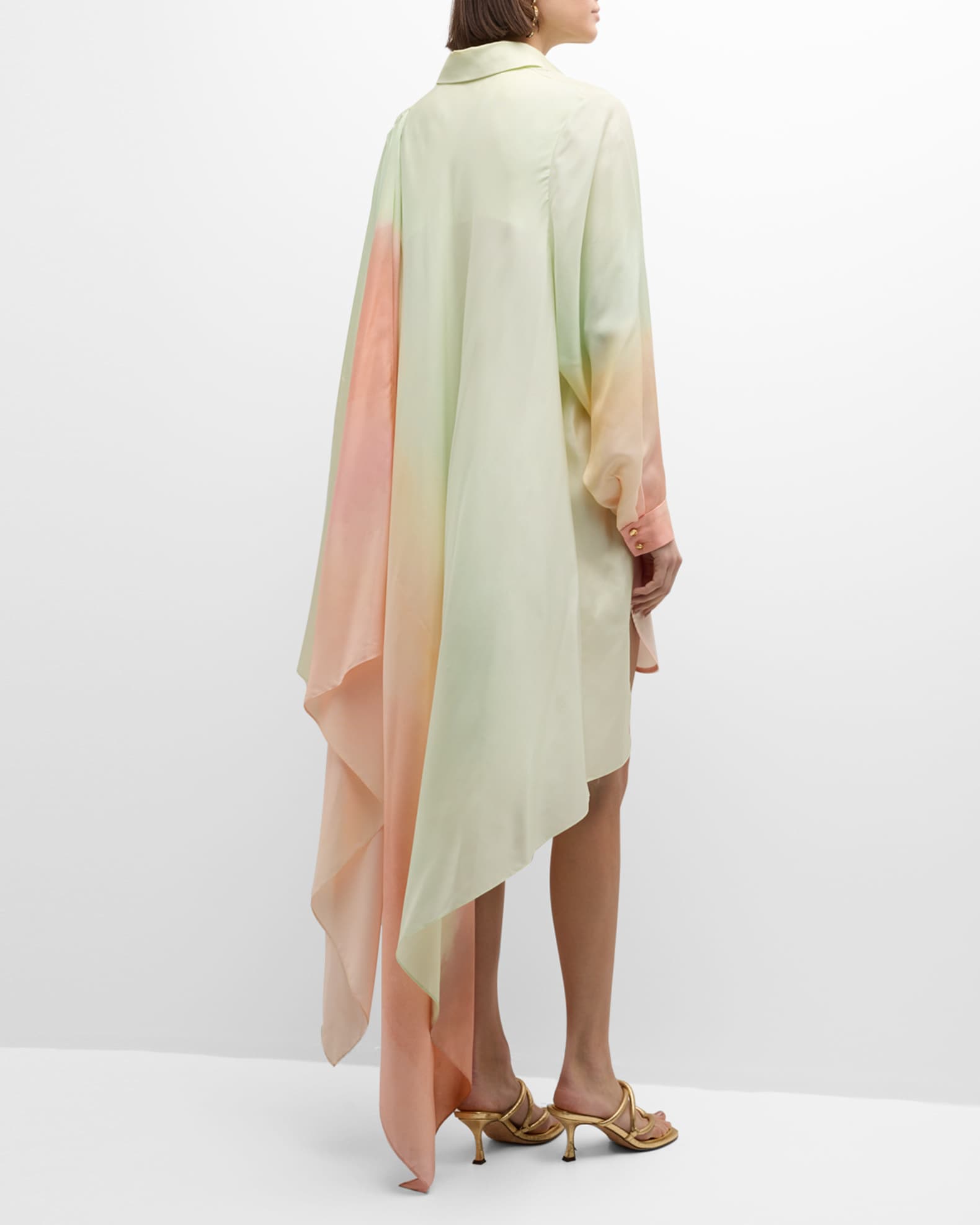 Zimmermann Natura Scarf Mini Shirtdress | Neiman Marcus