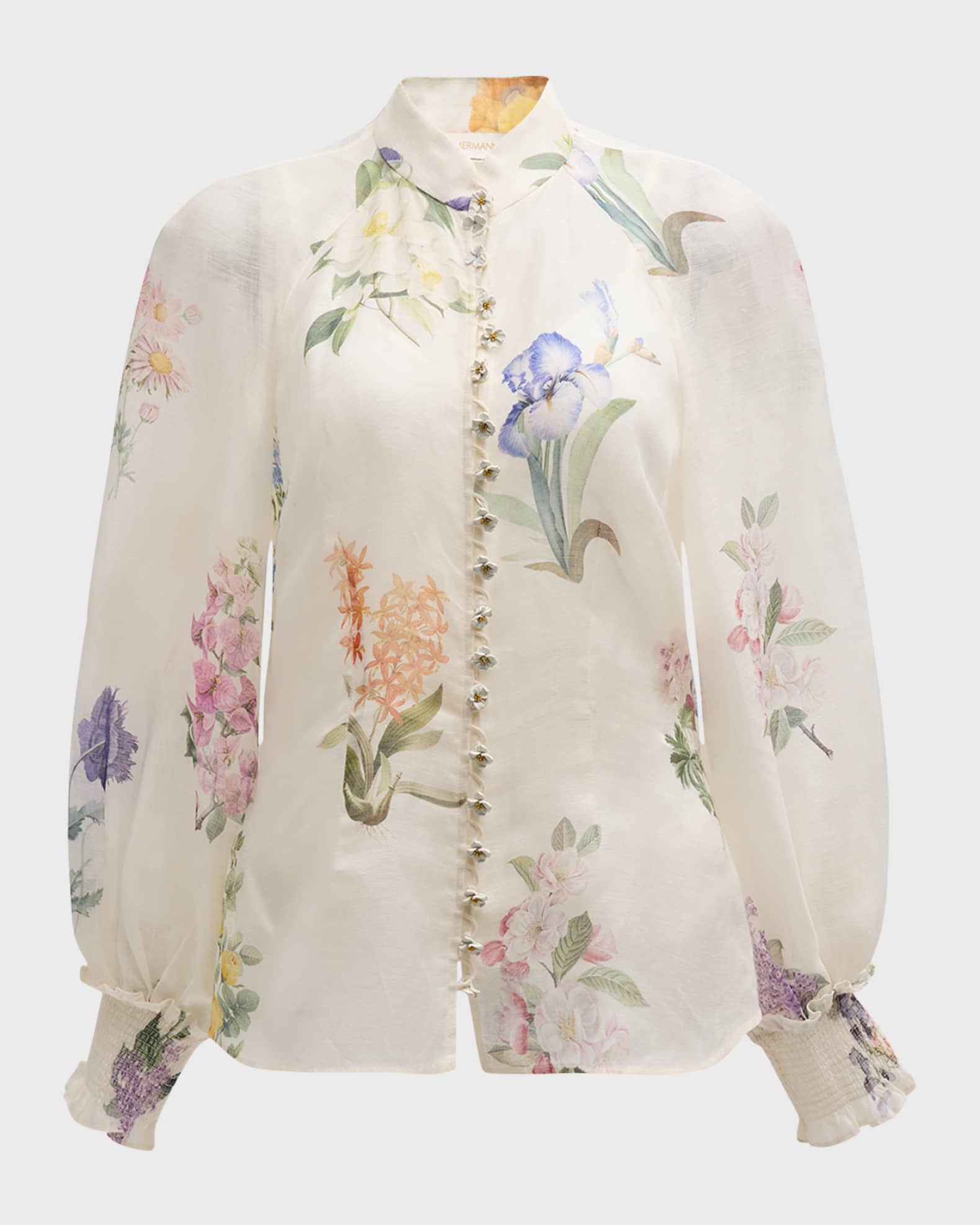Zimmermann Natura Floral Blouse | Neiman Marcus