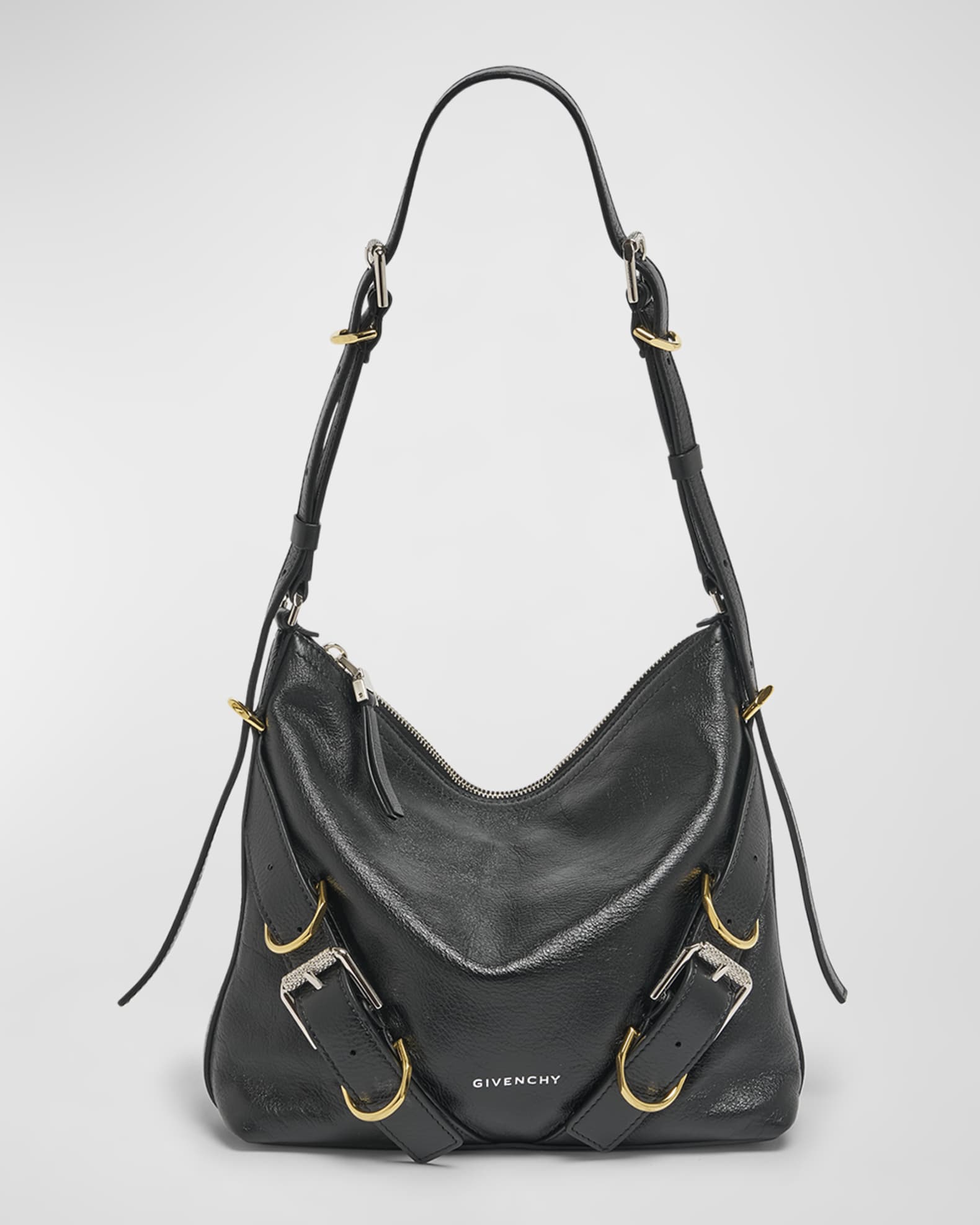 Givenchy Voyou Small Crossbody Bag in Tumbled Leather | Neiman Marcus