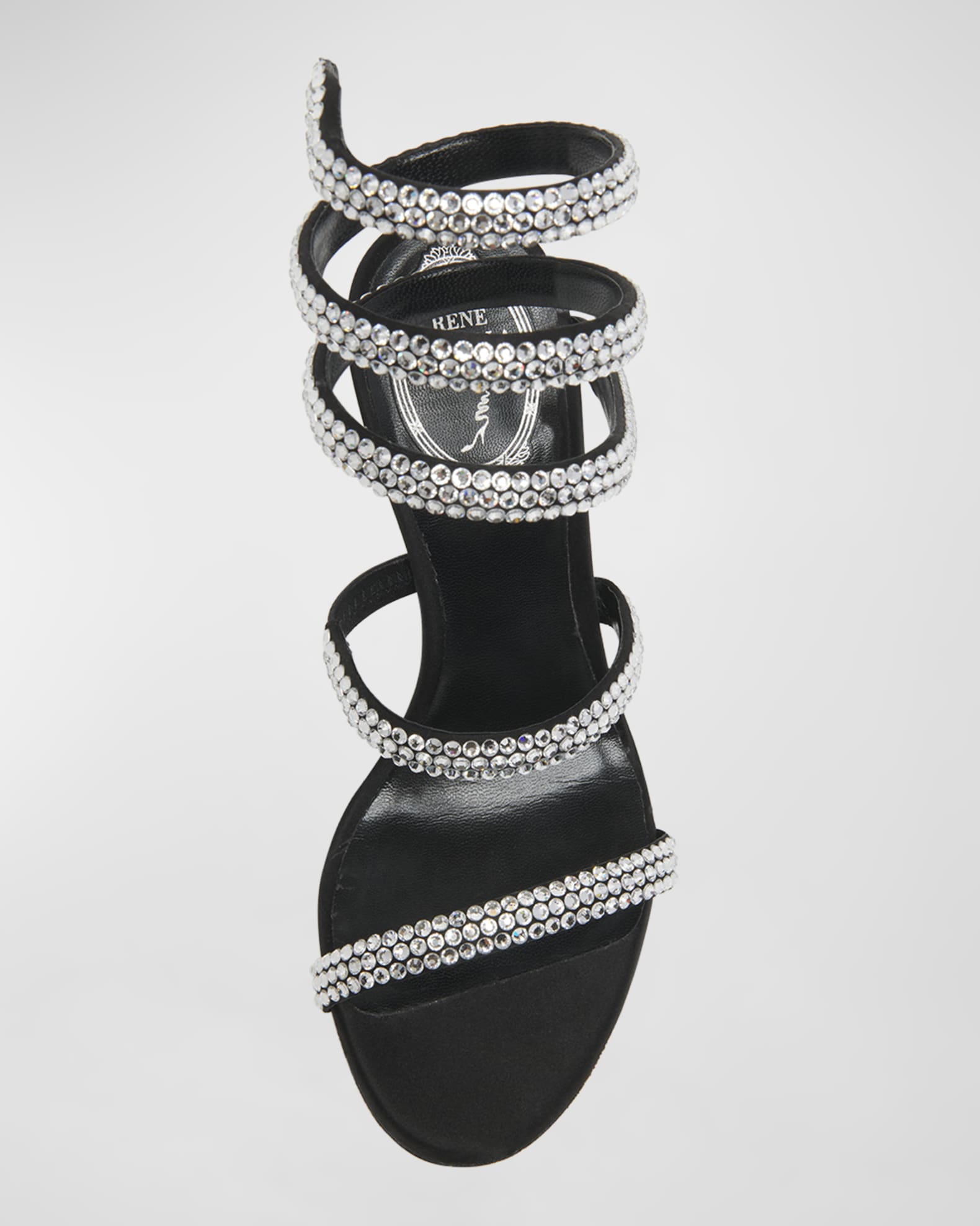 Rene Caovilla Cleo Strass Snake-Wrap Sandals | Neiman Marcus