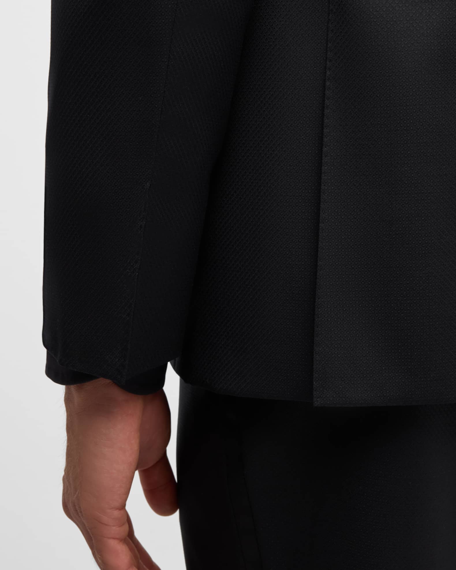 Canali Men's Wool Diamond Weave Tuxedo | Neiman Marcus