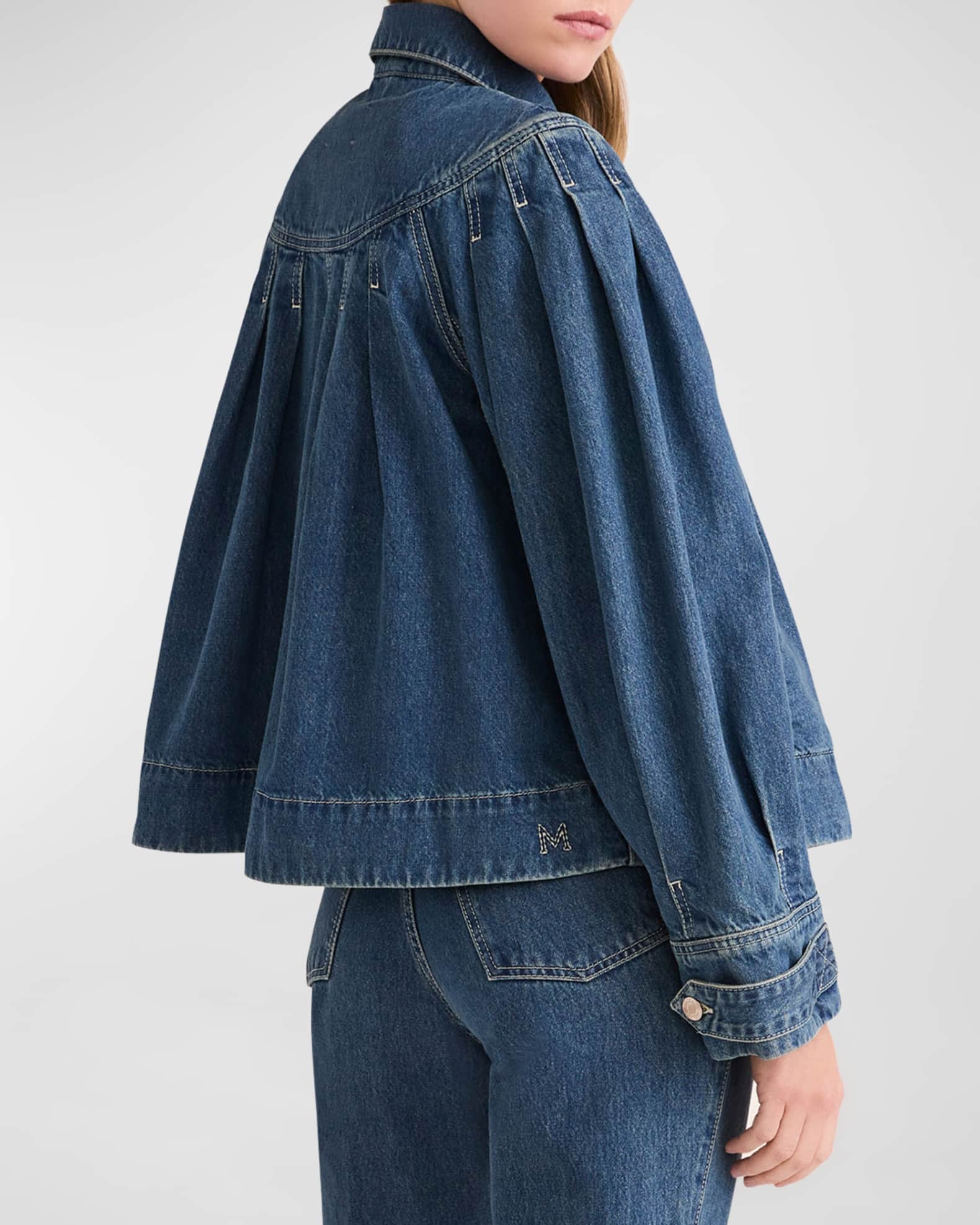 Merlette Easton Pintuck Denim Jacket | Neiman Marcus