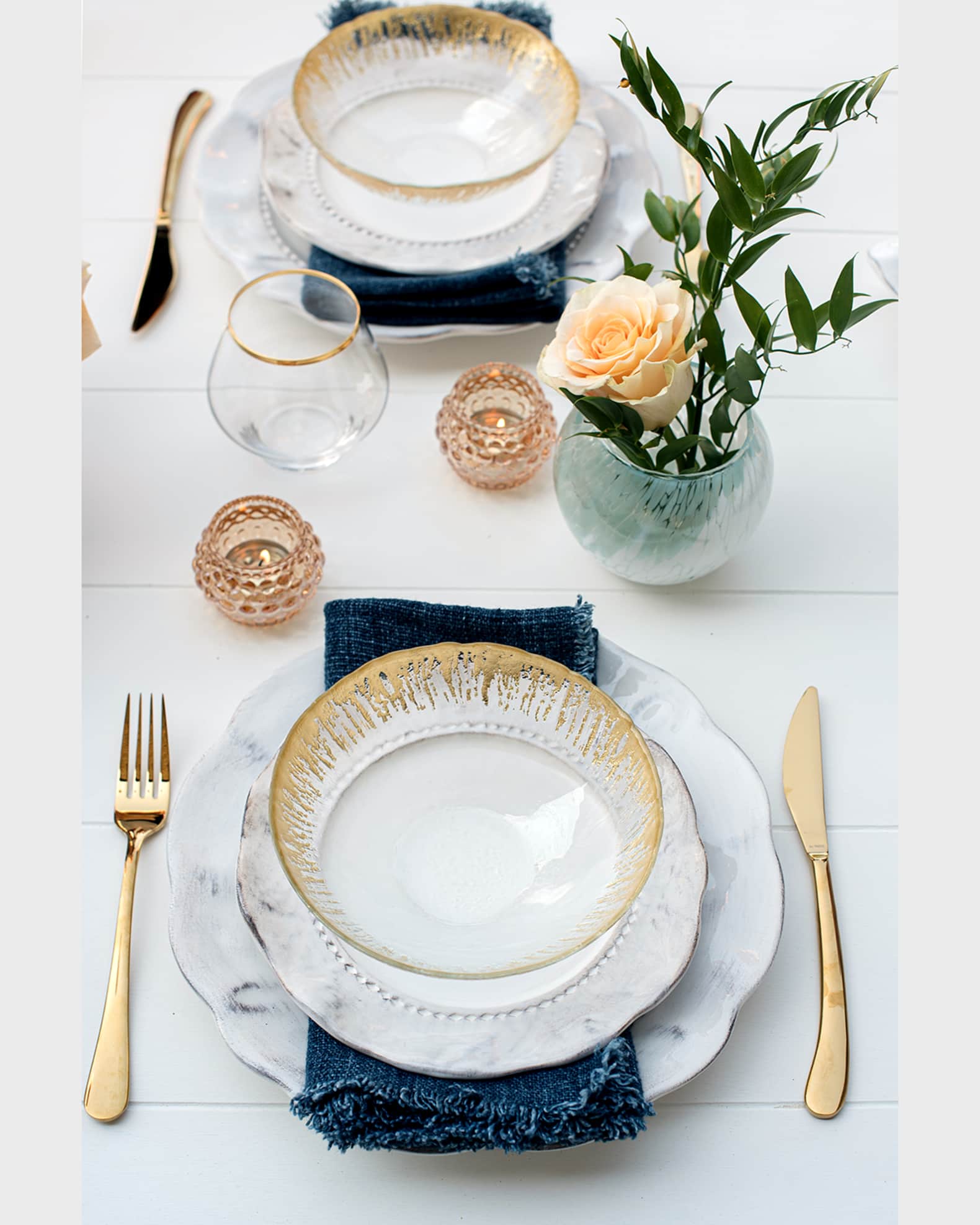 Vietri Rufolo Glass Metallic Brushstroke Small Bowl | Neiman Marcus