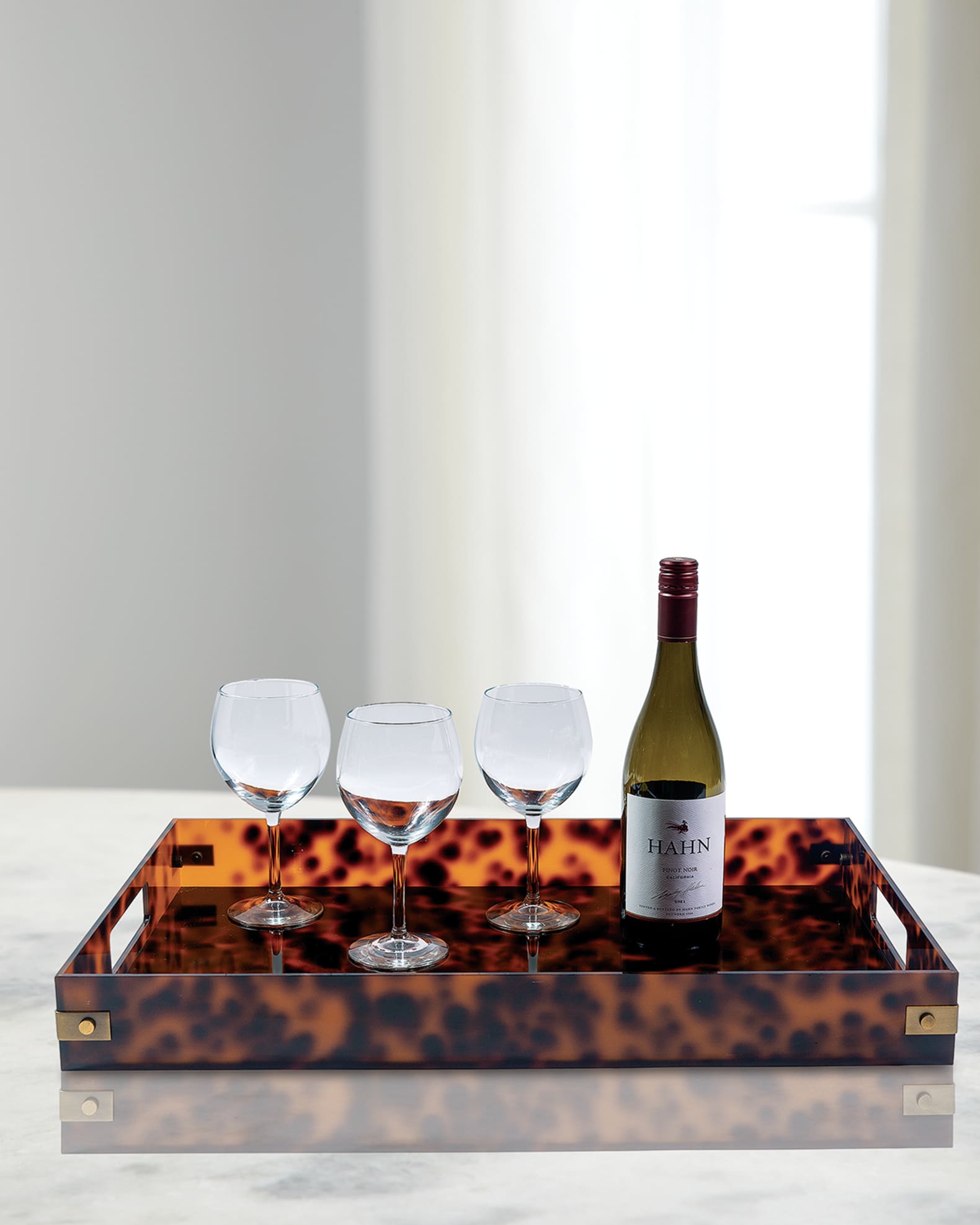 Port 68 Milan Tortoise Tray | Neiman Marcus