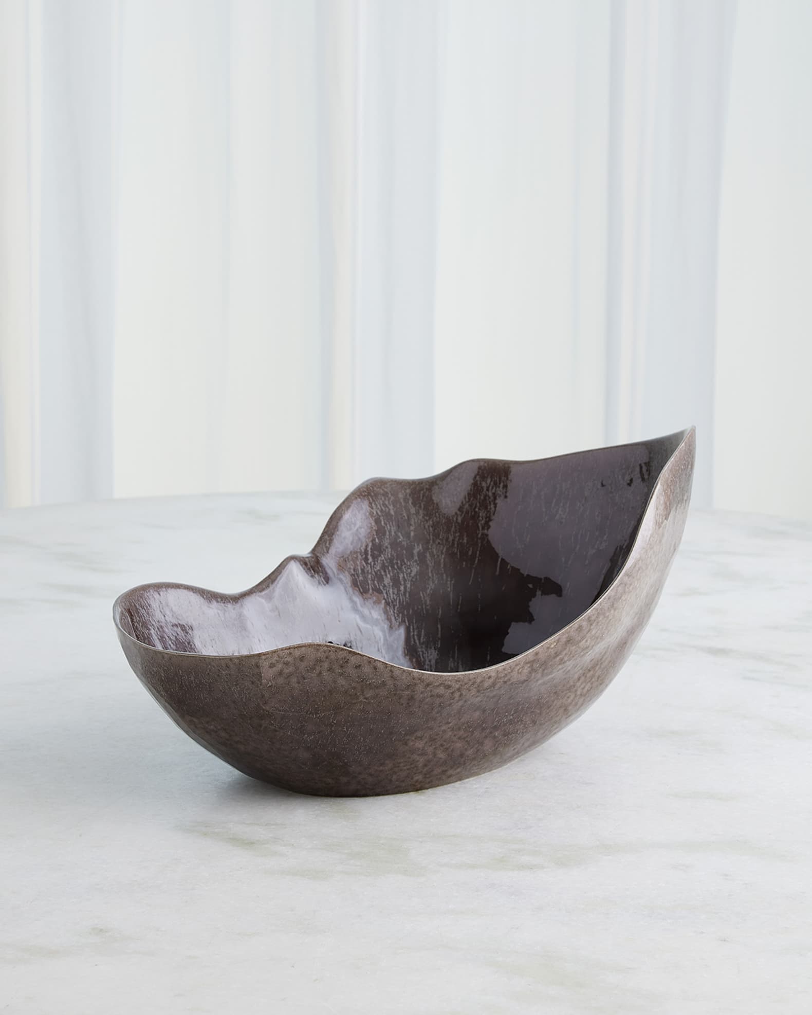 Global Views Horn Ceramic Bowl, Medium | Neiman Marcus