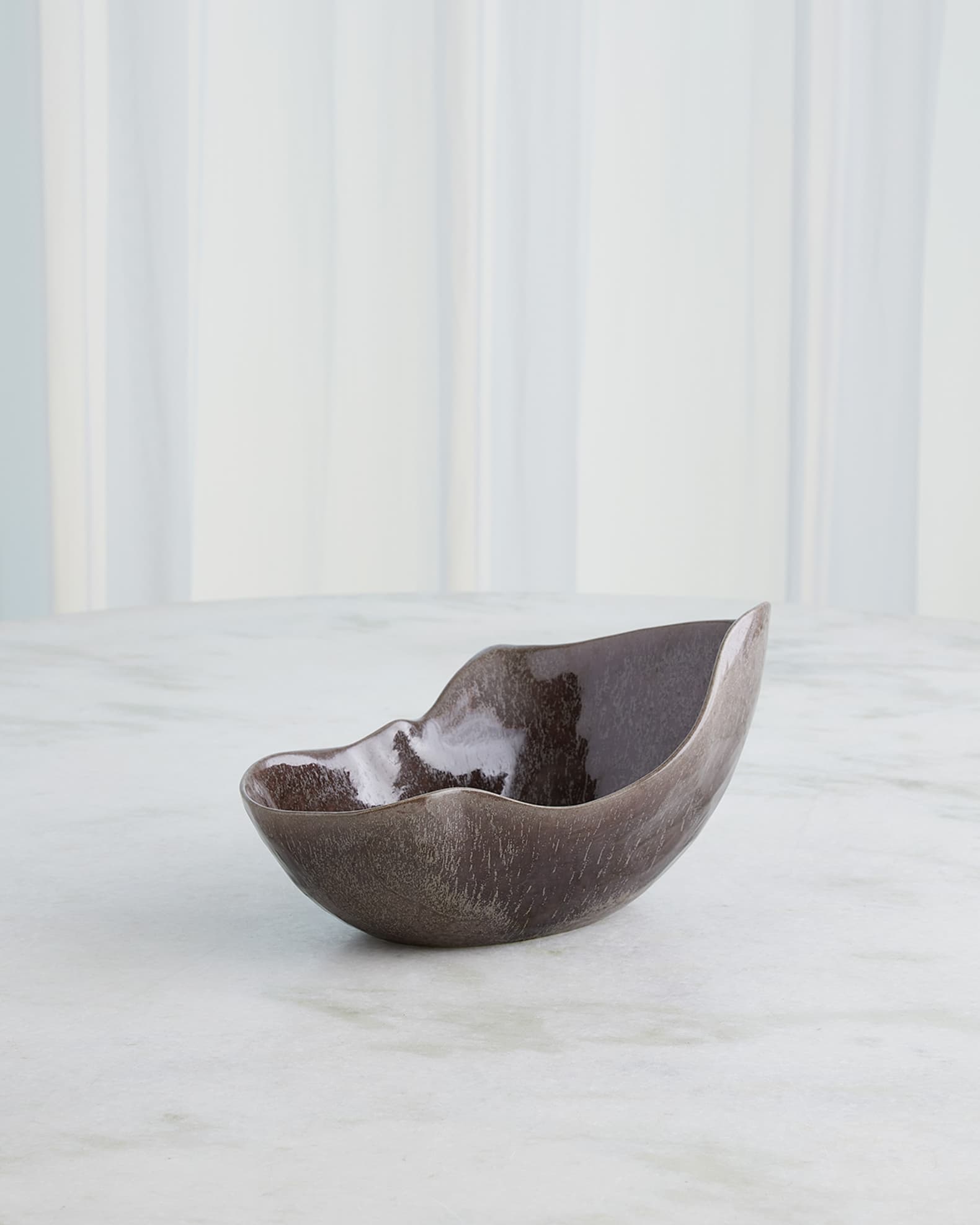 Global Views Horn Ceramic Bowl, Small | Neiman Marcus