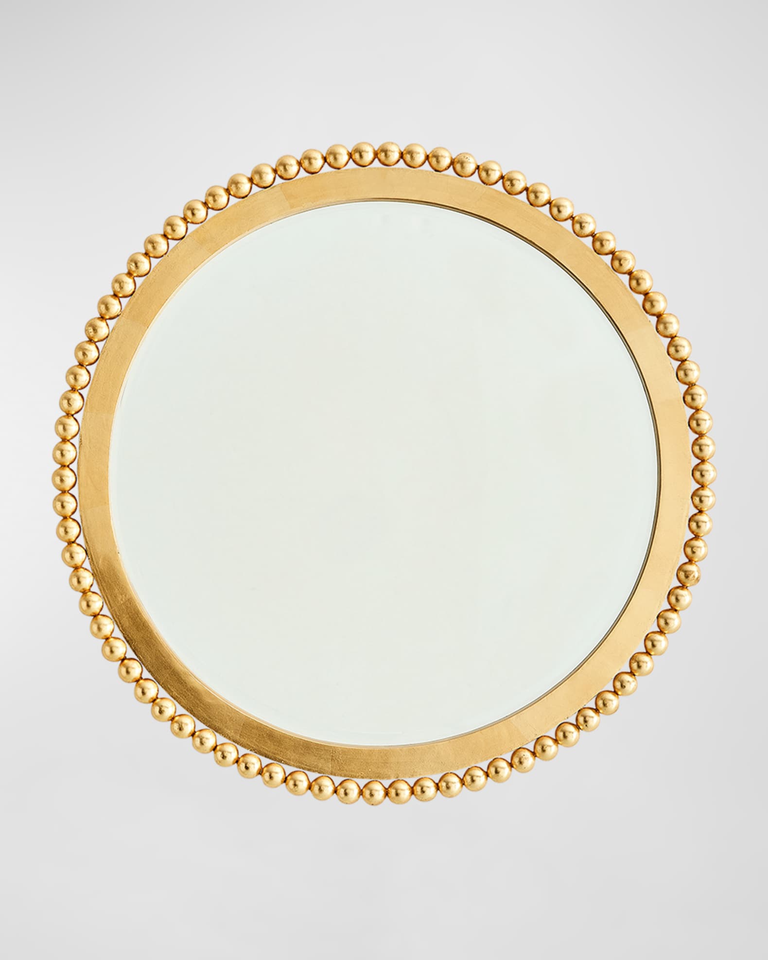 Global Views 26" Ball Bearing Gold Leaf Mirror | Neiman Marcus