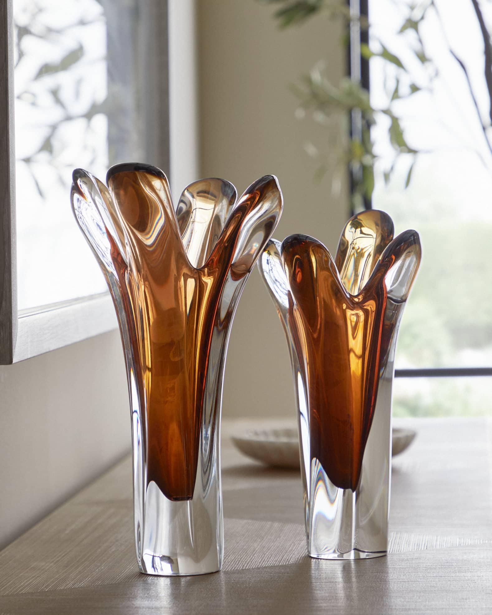 Global Views Iris Vase, 12" | Neiman Marcus