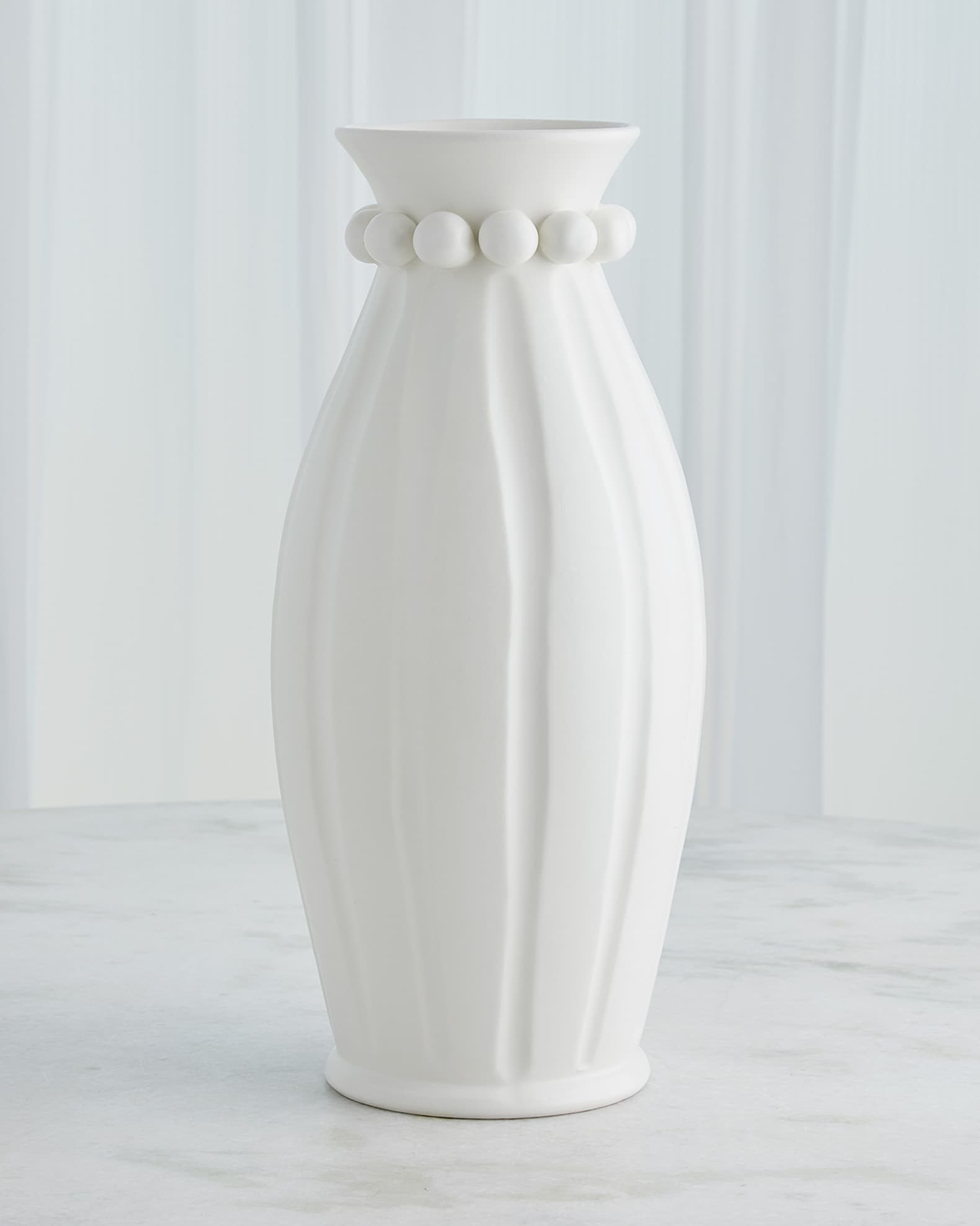 Global Views Matte Tall Pearl Vase | Neiman Marcus