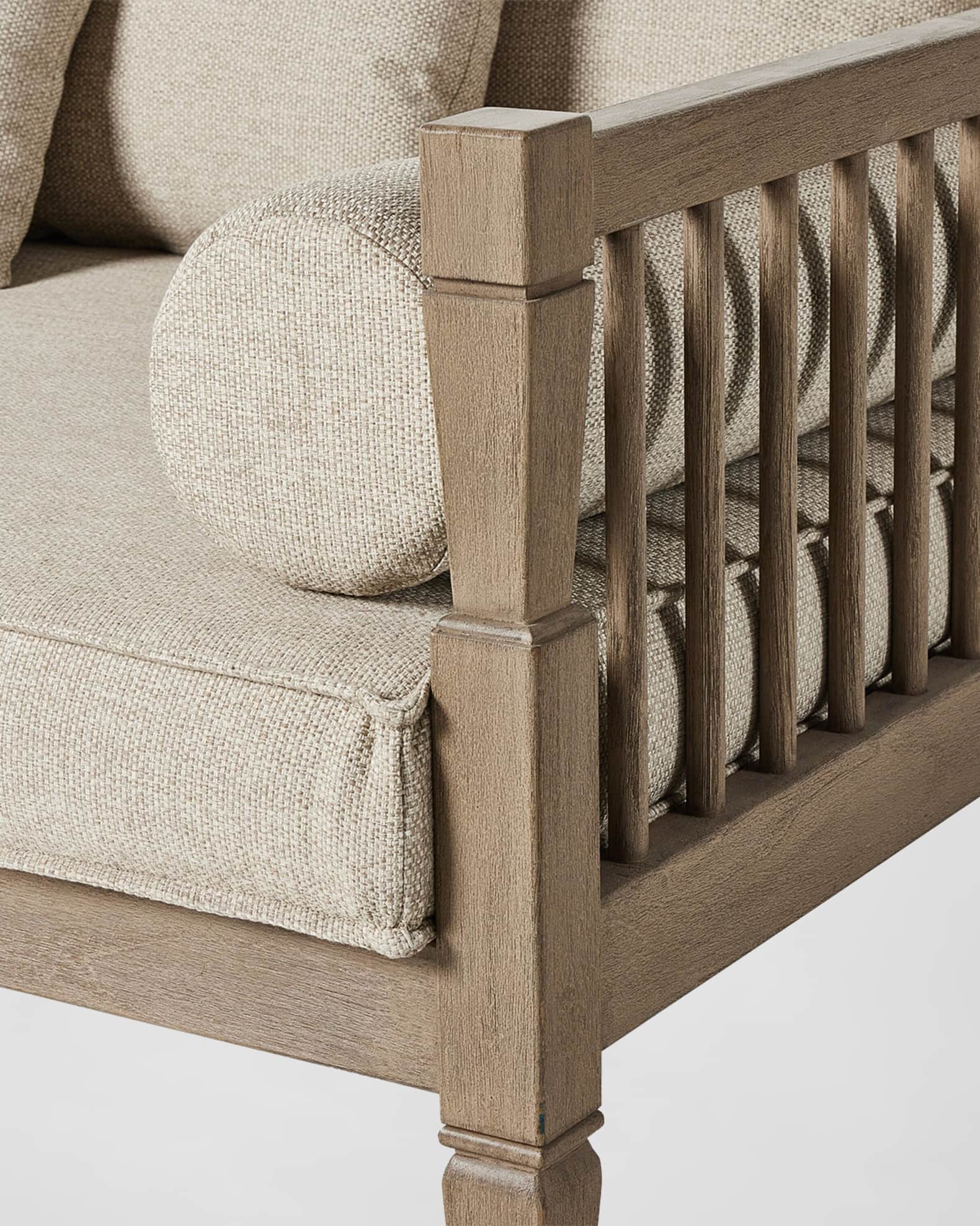 Four Hands Amero Washed Brown Outdoor Sofa, 84" | Neiman Marcus