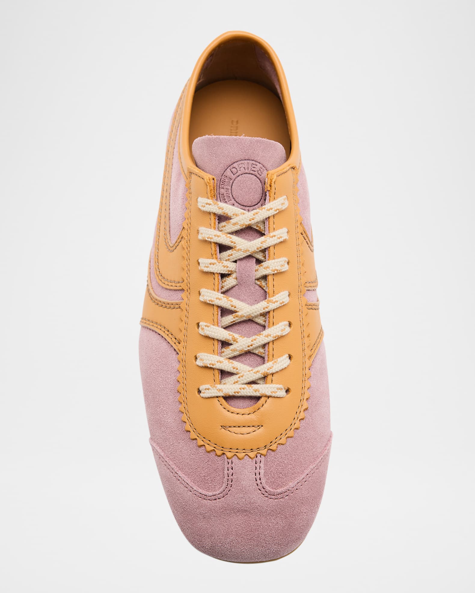 Dries Van Noten Mixed Leather Retro Runner Sneakers | Neiman Marcus