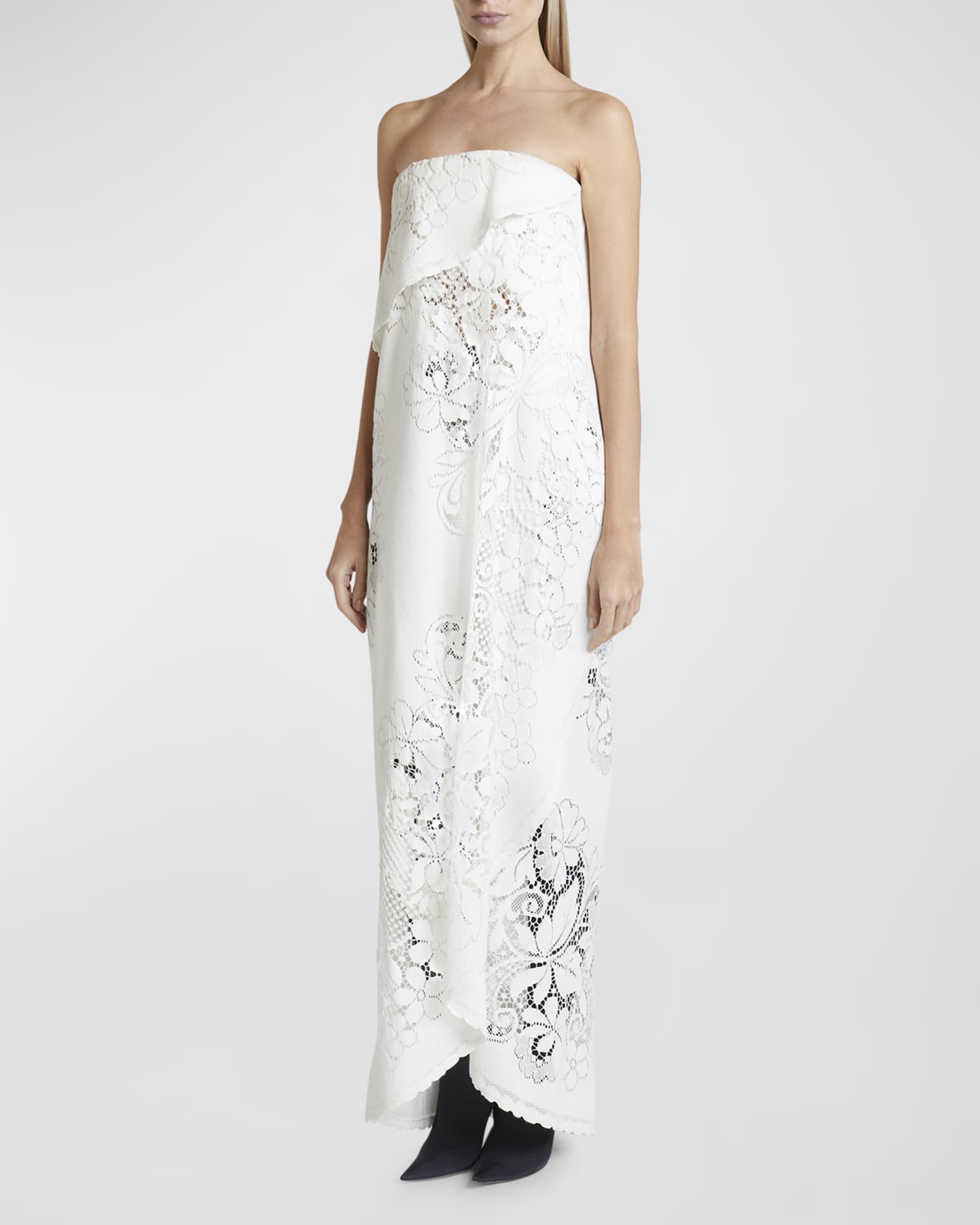 Balenciaga Upcycled Tablecloth Dress | Neiman Marcus