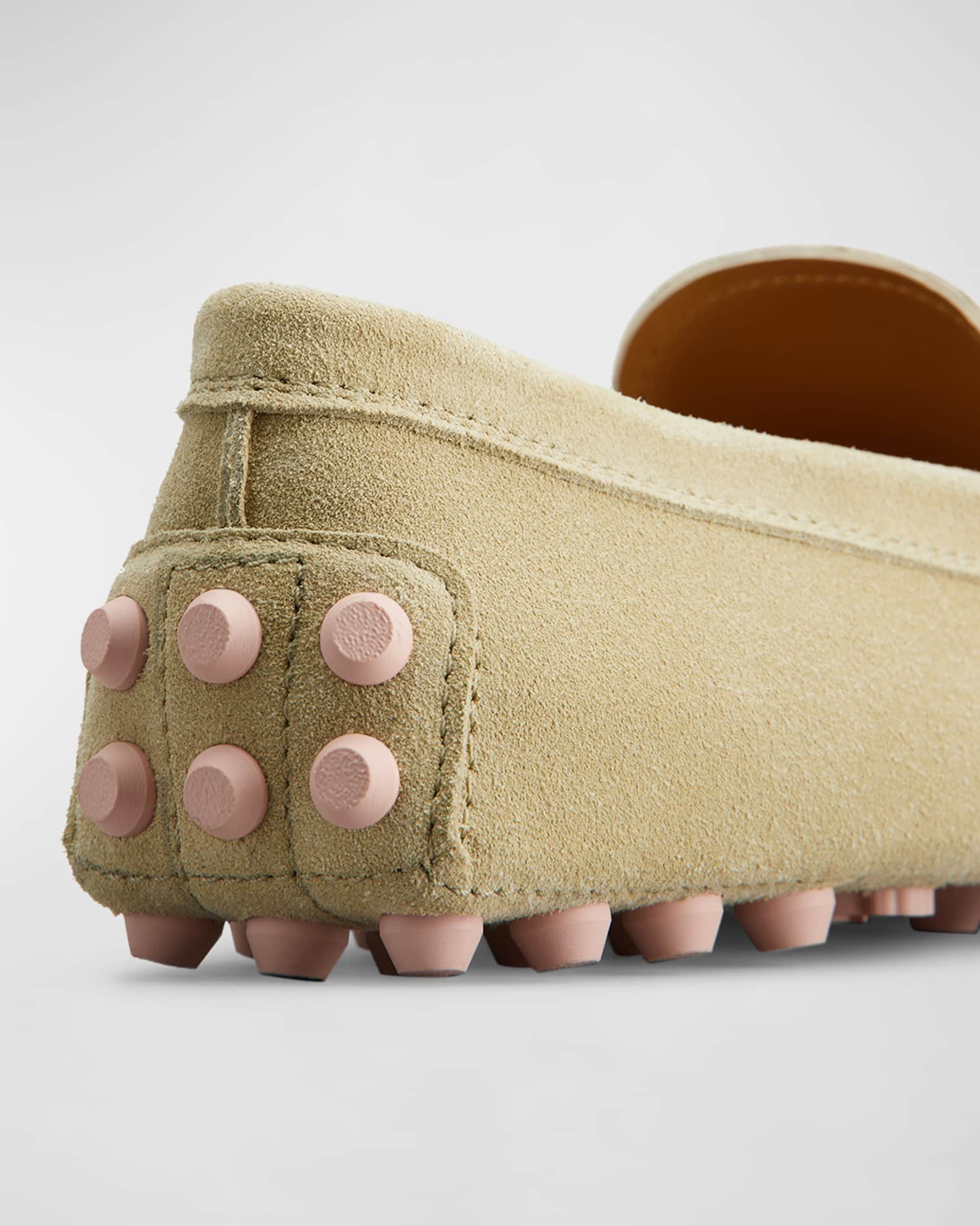 Tod's Marco Suede Driver Penny Loafers | Neiman Marcus