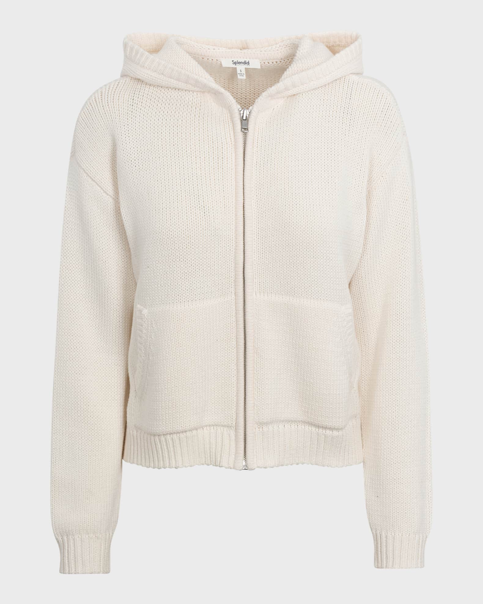 Splendid Vero Zip-Front Sweater Hoodie | Neiman Marcus