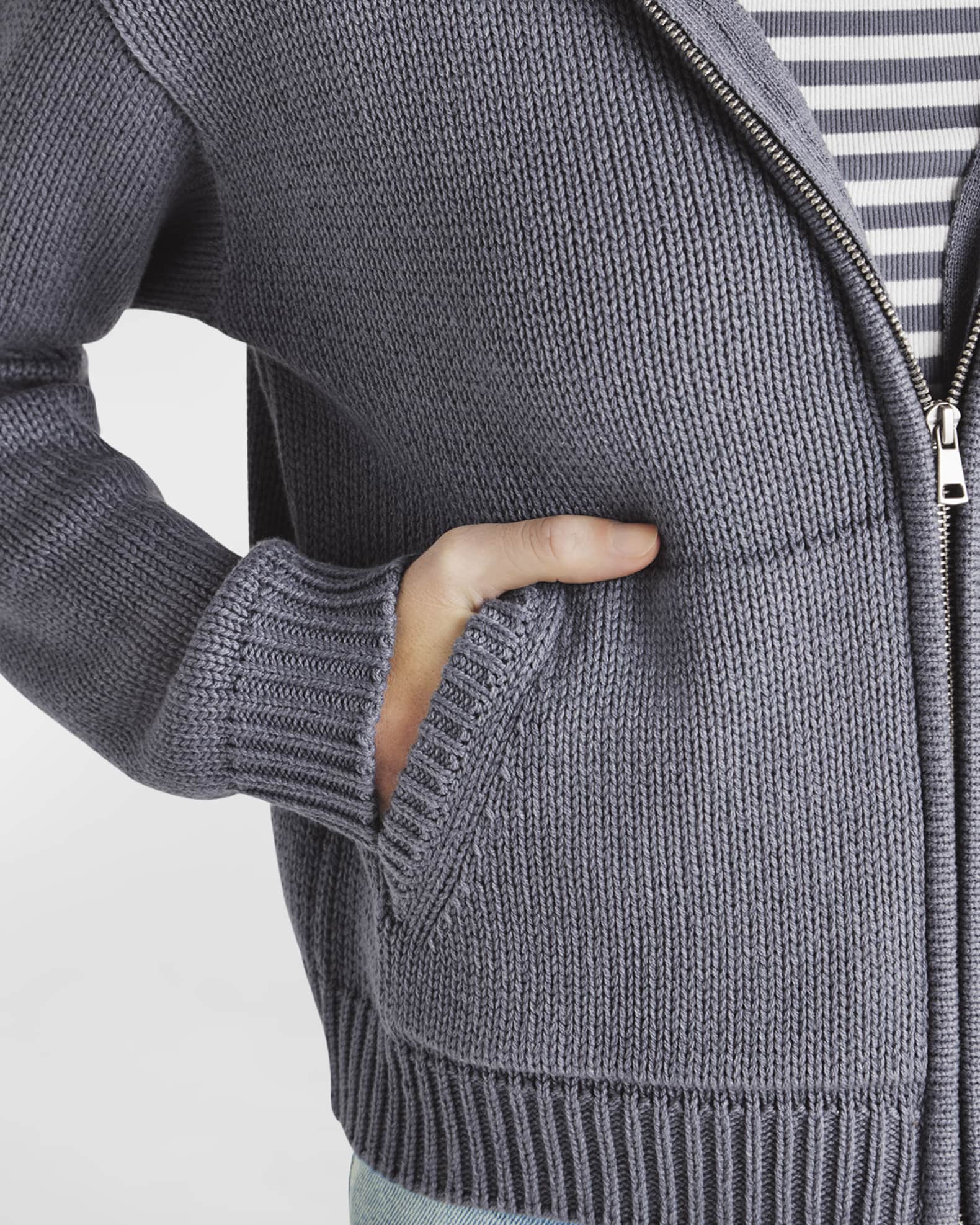 Splendid Vero Zip-Front Sweater Hoodie | Neiman Marcus