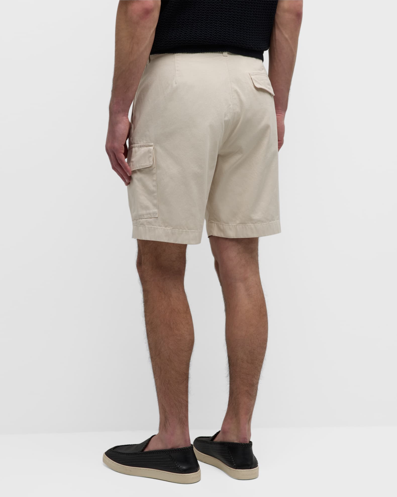 Vince Men's Garment-Dyed Twill Cargo Shorts | Neiman Marcus
