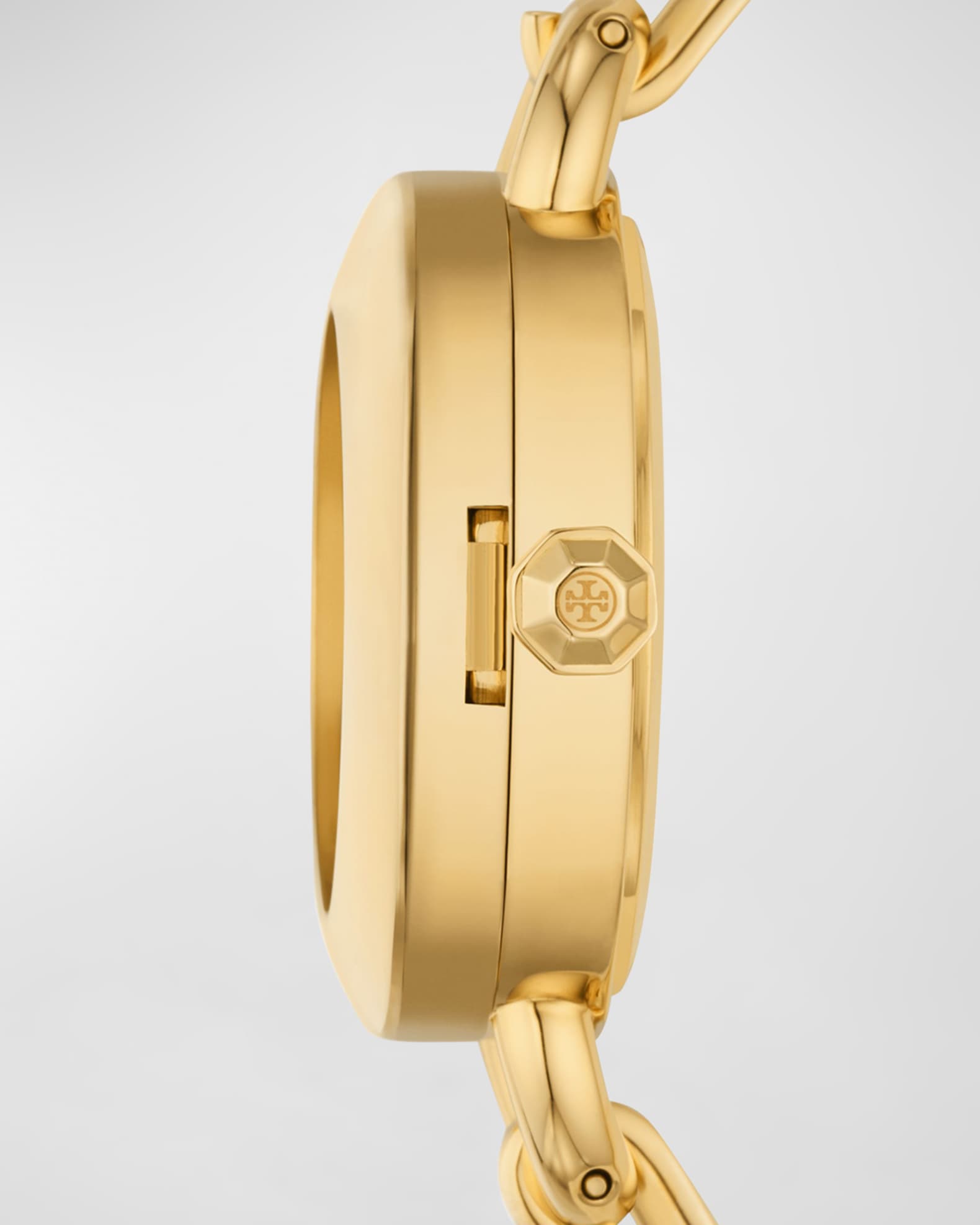 Tory Burch Miller Bangle Watch Set with Charms, Gold-Tone Stainless ...