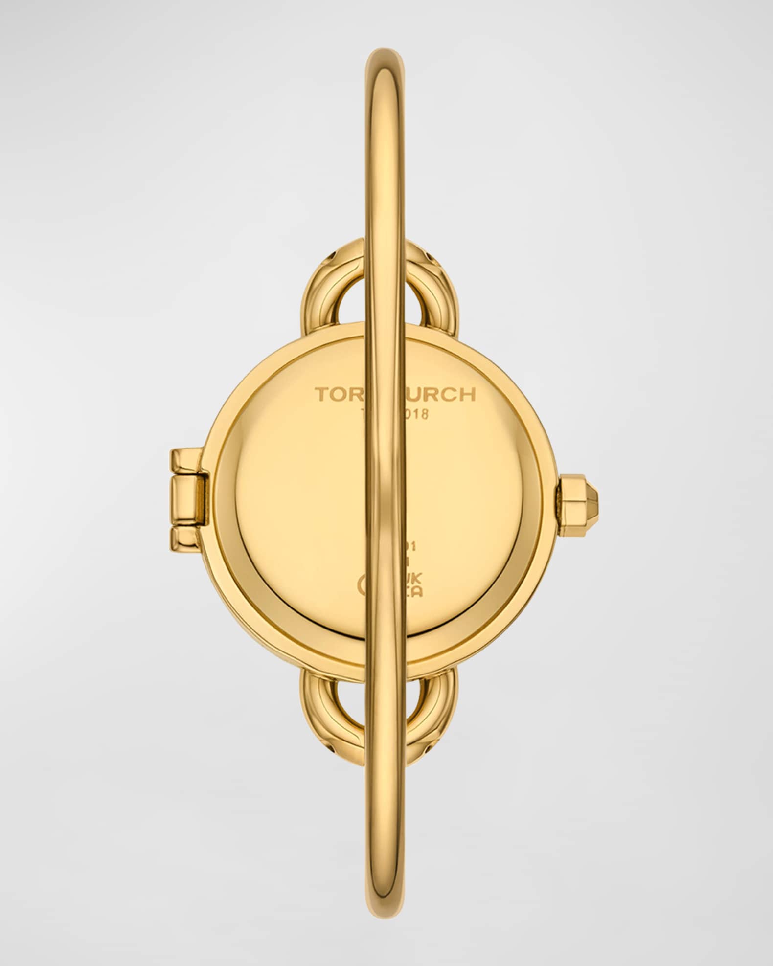 Tory Burch Miller Bangle Watch Set with Charms, Gold-Tone Stainless ...