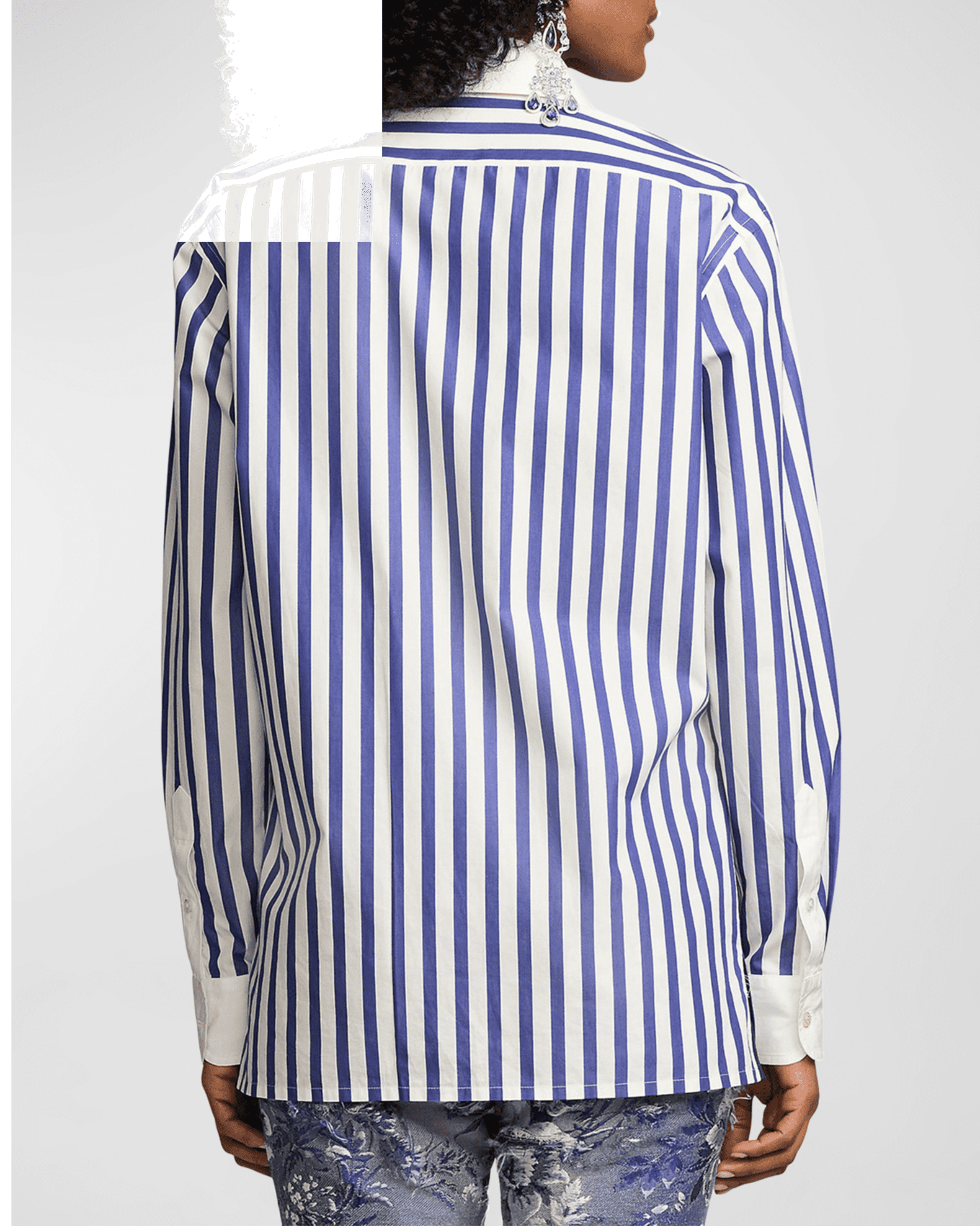 Ralph Lauren Collection Capri Relaxed Fit Embellished Shirt | Neiman Marcus