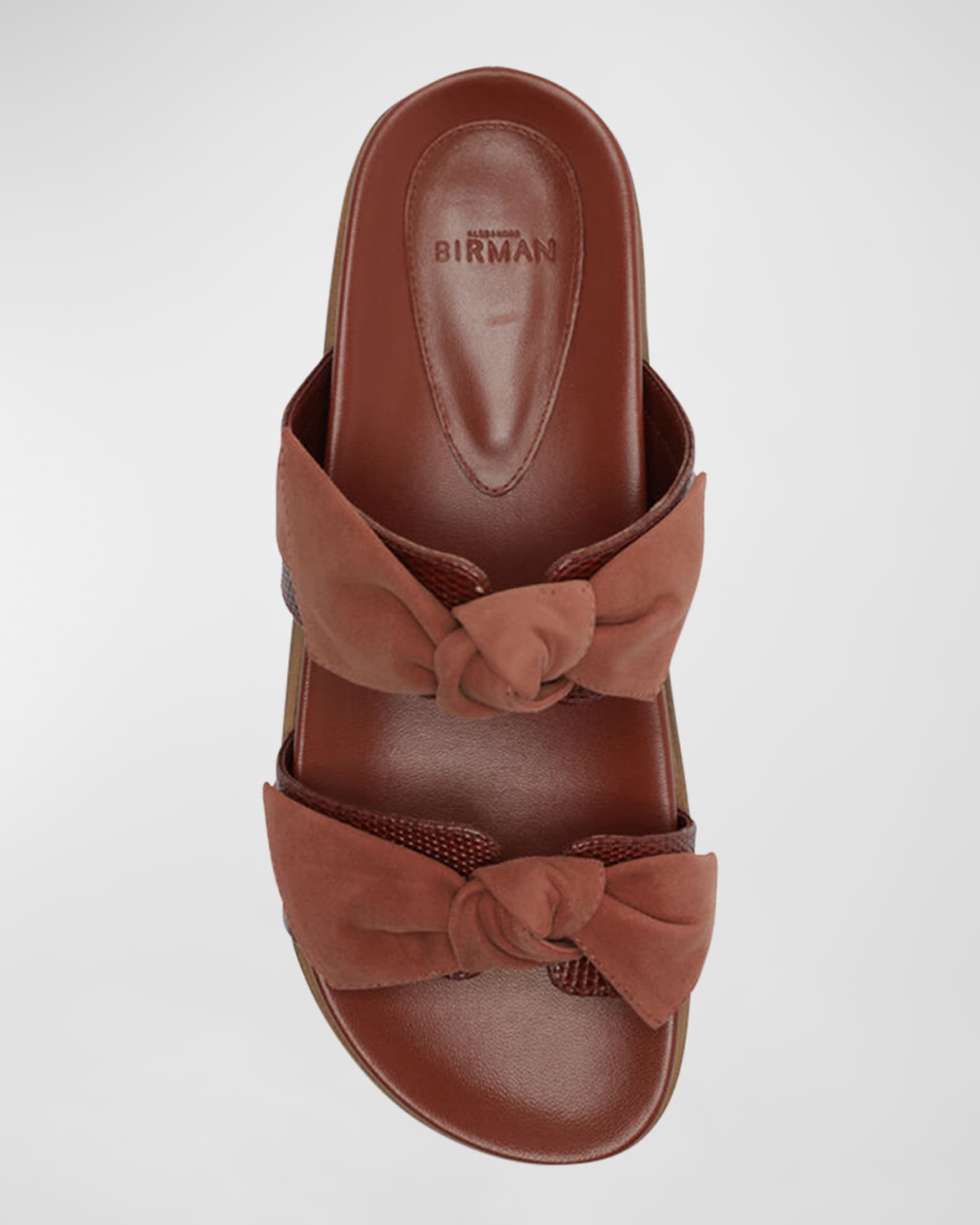 Alexandre Birman Maxi Clarita Dual Knot Slide Sandals | Neiman Marcus