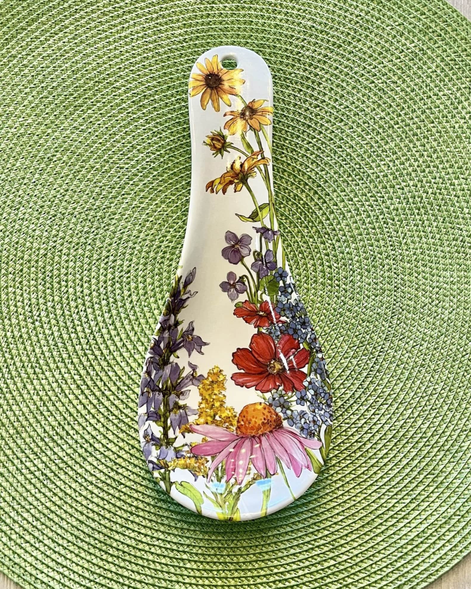 Bamboo Table Wildflower Spoon Rest | Neiman Marcus