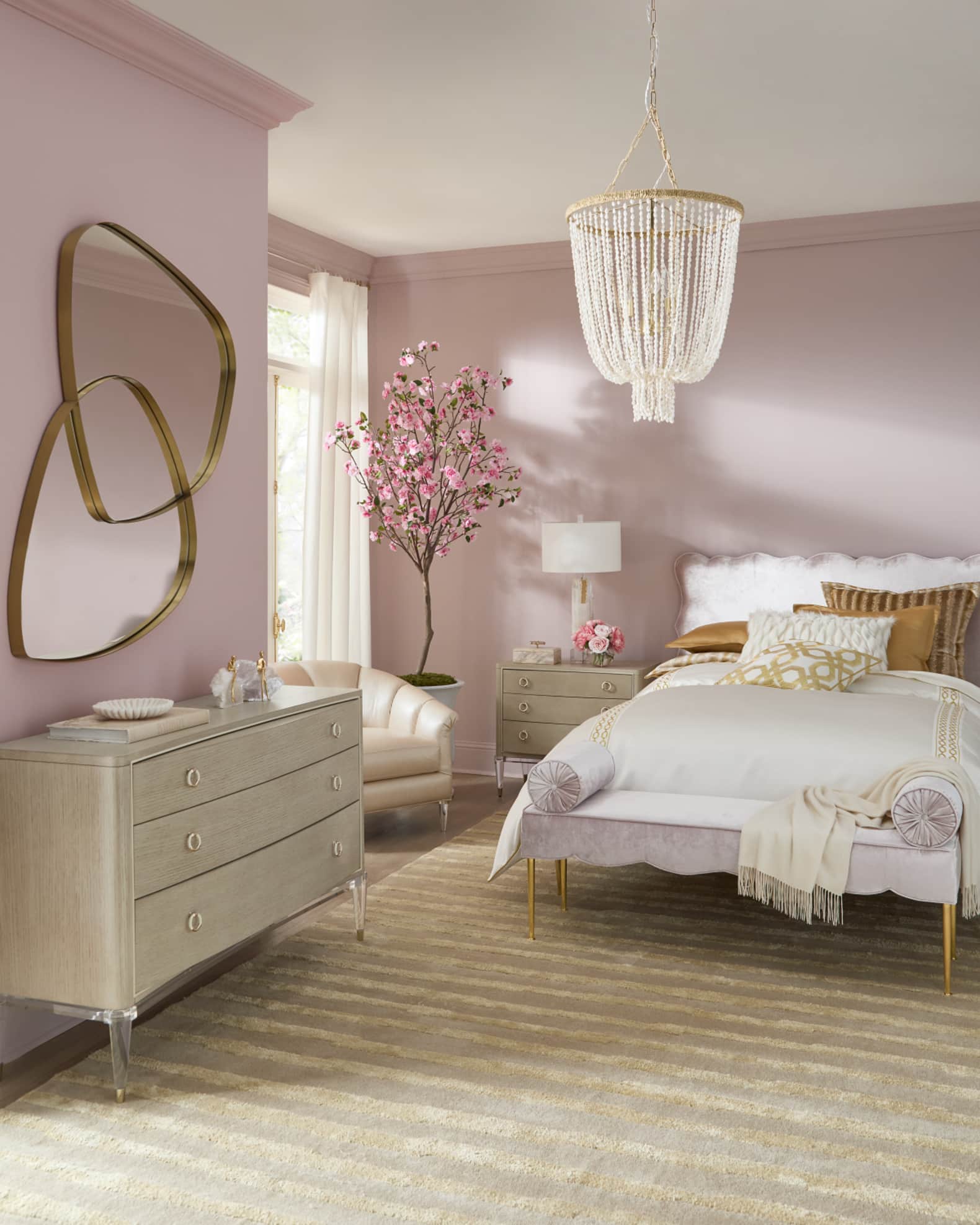 Regina Andrew Harmony Mirror (Natural Brass) | Neiman Marcus
