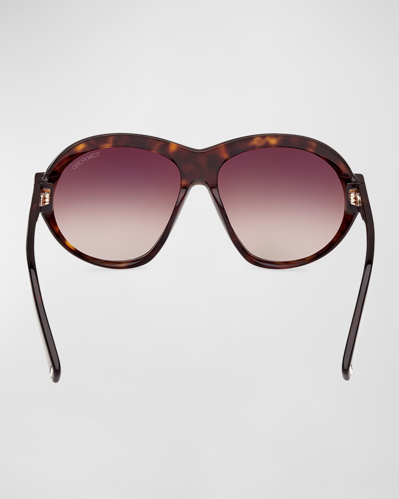 TOM FORD Inger Acetate Round Sunglasses | Neiman Marcus