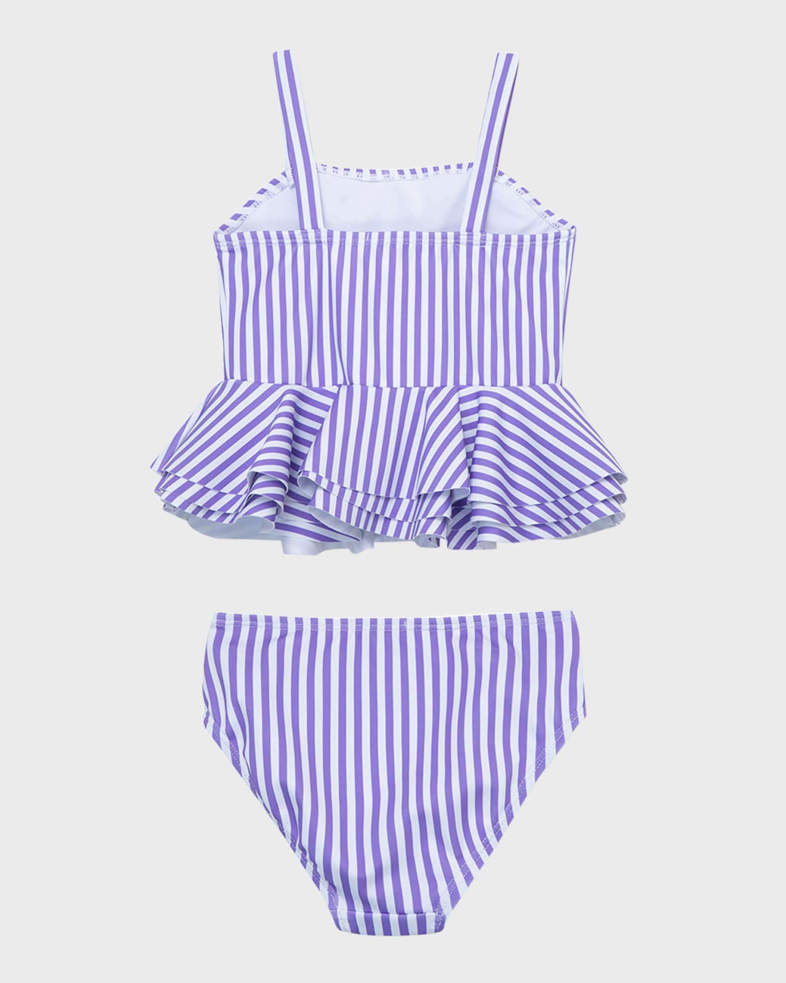 Habitual Girl's Fem Fem Striped Two-Piece Swimsuit, Size 2-6 | Neiman ...