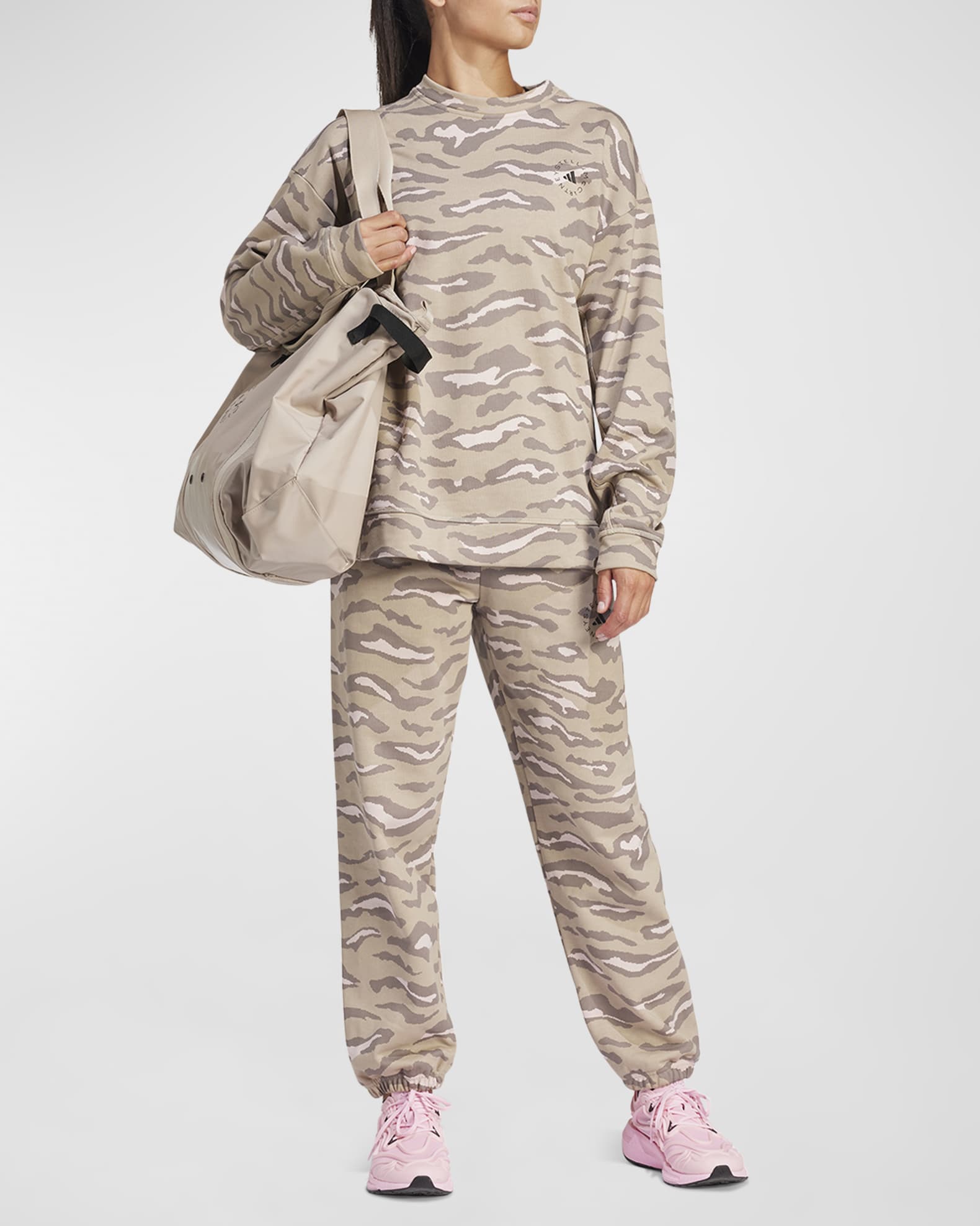 adidas by Stella McCartney Animal-Printed Drawstring Sweatpants ...