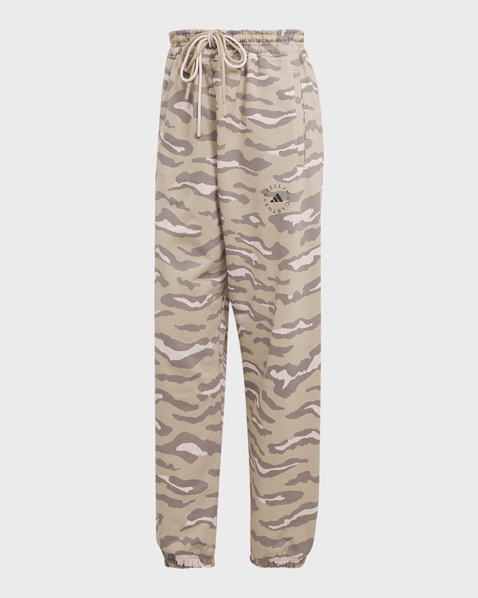 adidas by Stella McCartney Animal-Printed Drawstring Sweatpants ...