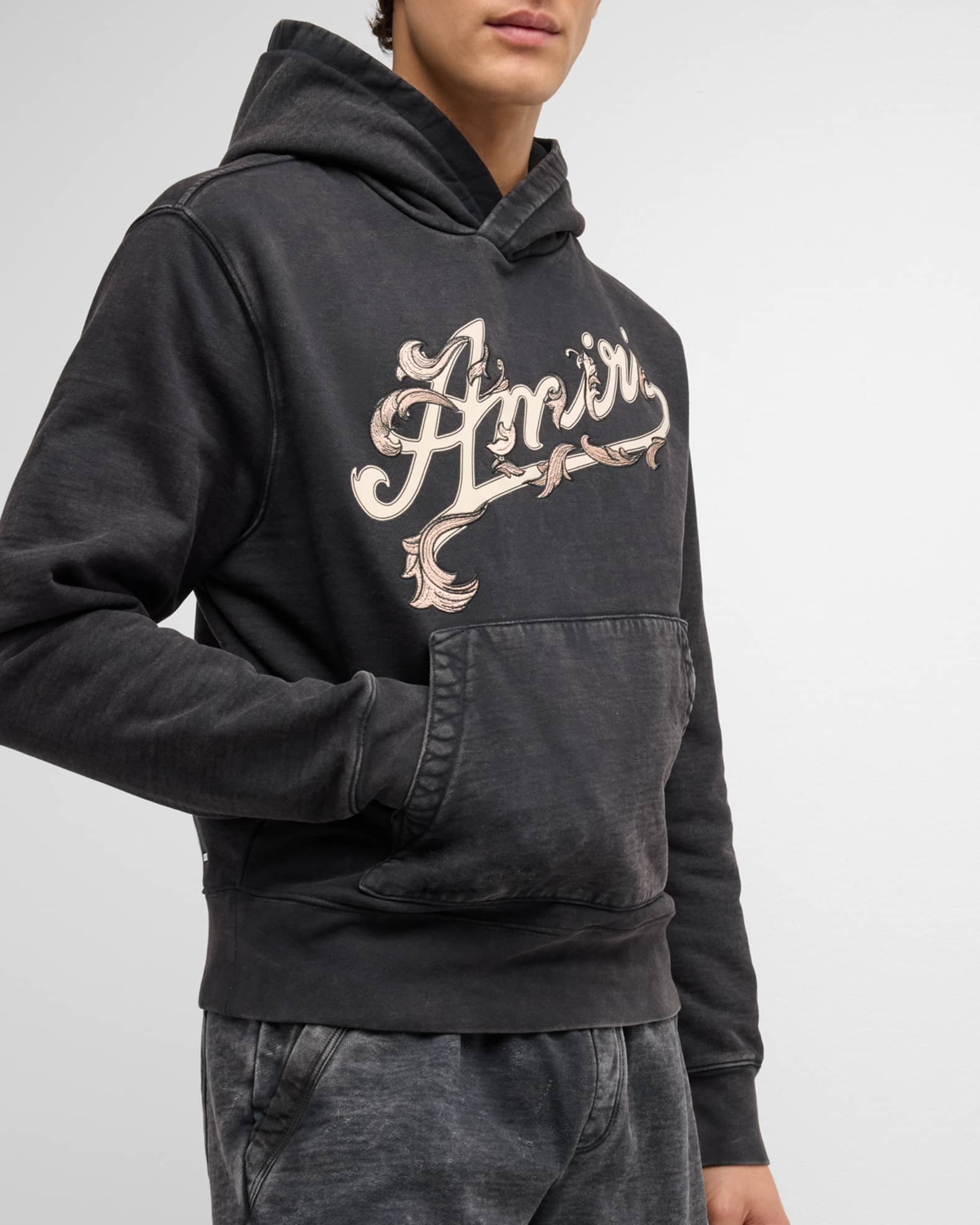 Amiri Men's Filigree Logo Hoodie | Neiman Marcus