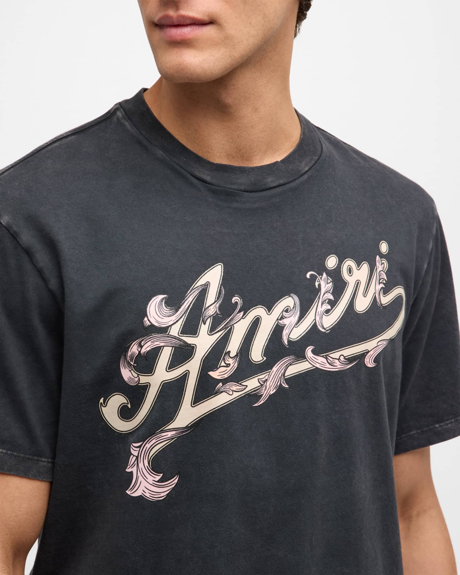 Amiri Men's Filigree Logo T-Shirt | Neiman Marcus