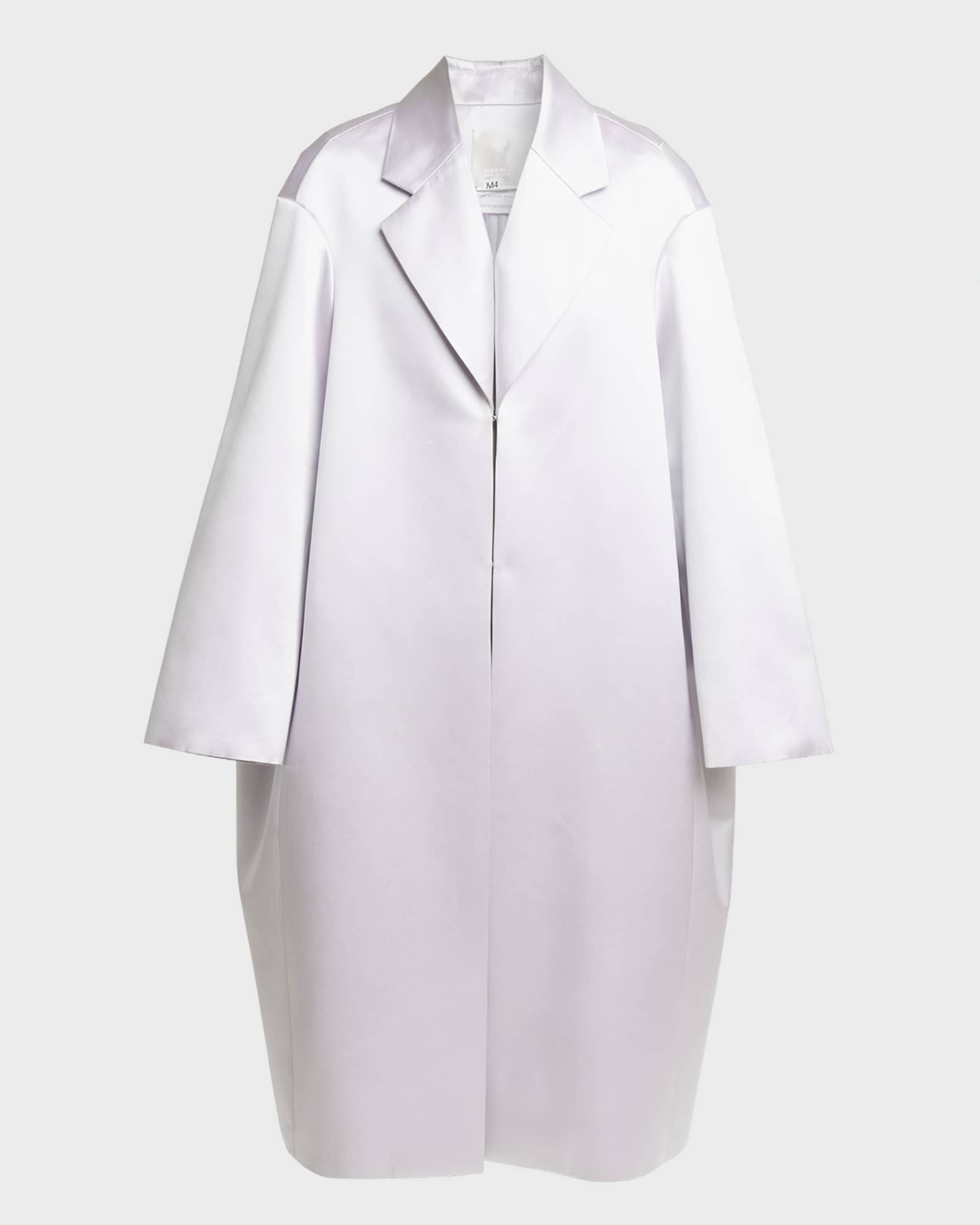 Givenchy Lighter Oversized Cocoon Silk Coat | Neiman Marcus