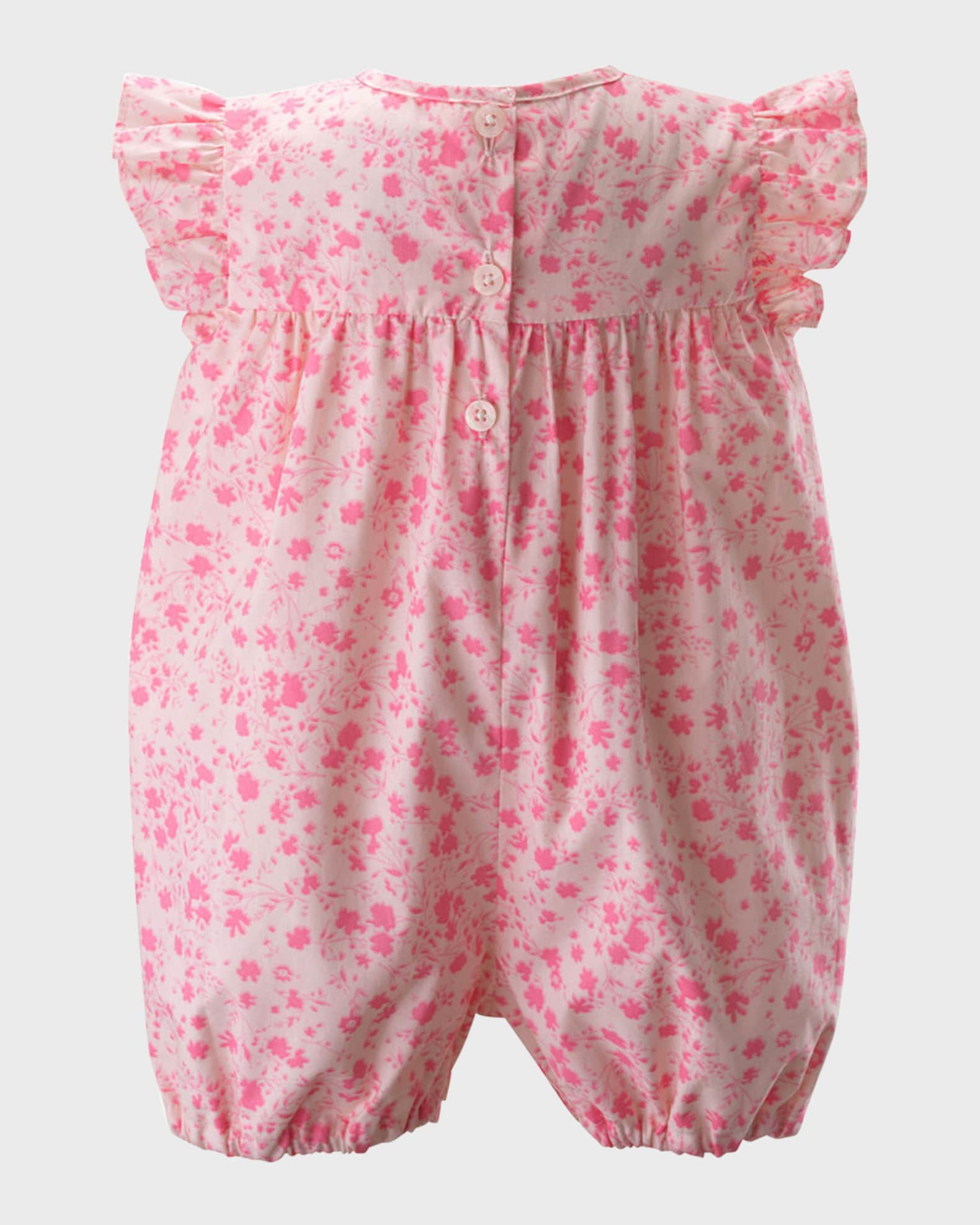 Rachel Riley Girl's Flowerette Babysuit, Size 3M-24M | Neiman Marcus