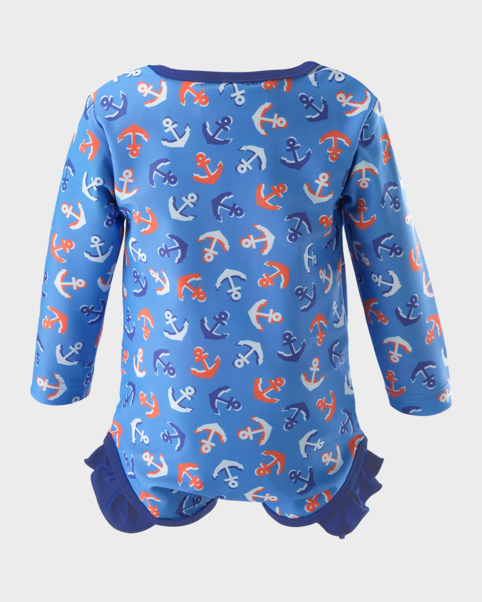 Rachel Riley Girl's Anchor Frill Rash Guard, Size 6M-24M | Neiman Marcus