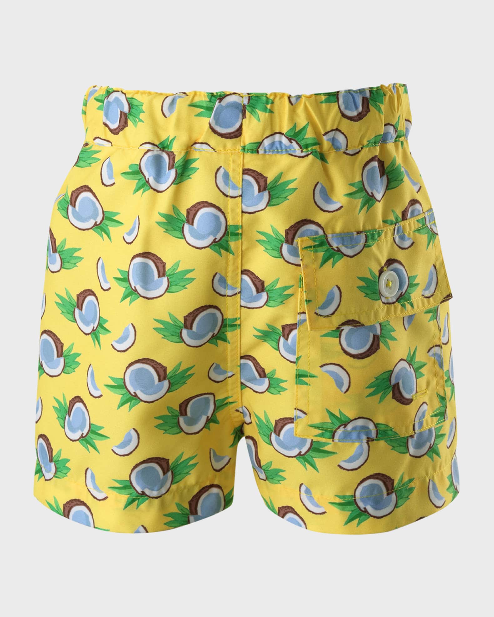 Rachel Riley Boy's Coconut-Print Swim Trunks, Size 6M-24M | Neiman Marcus