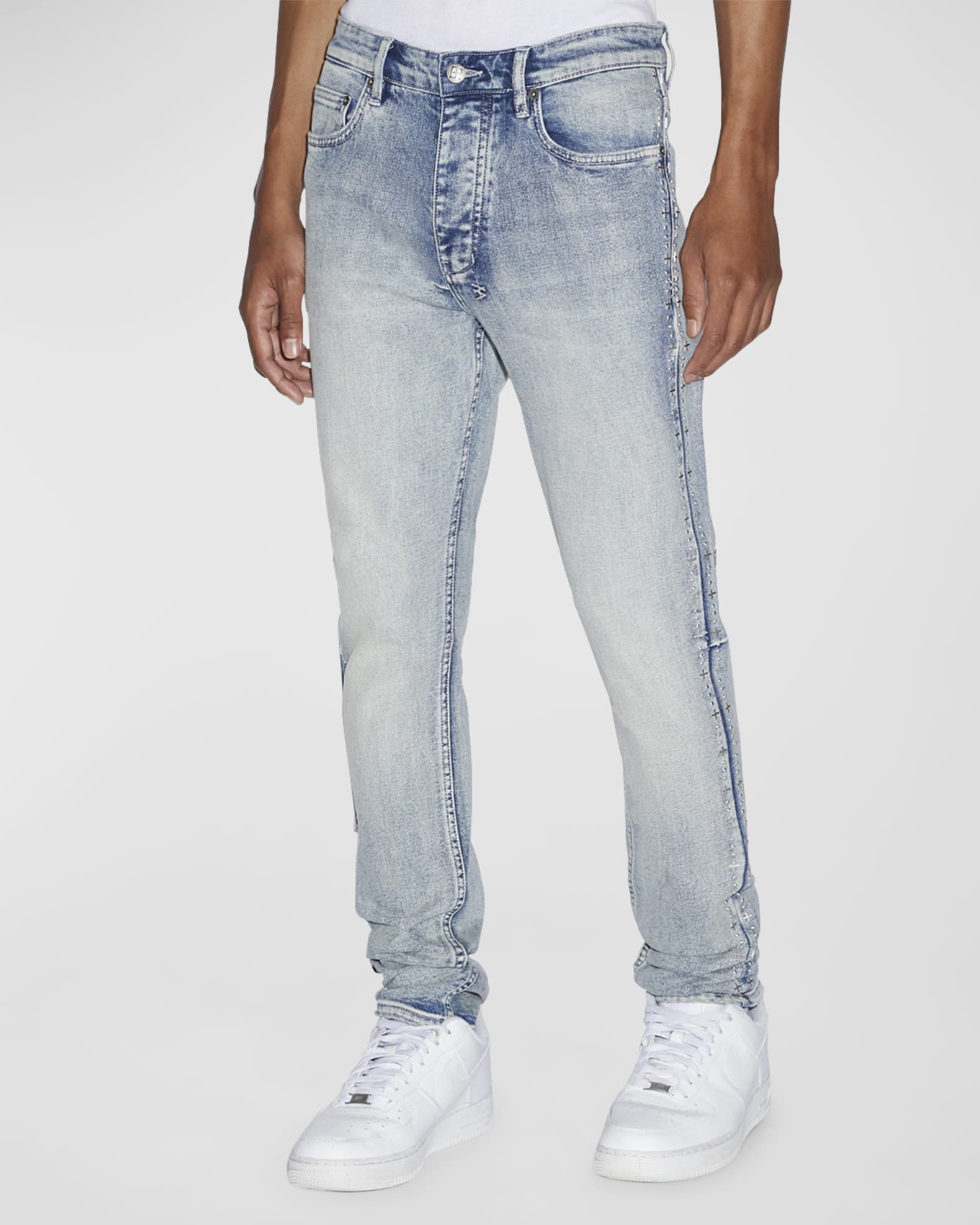 Ksubi Men's Chitch Punk Metalik Denim Jeans | Neiman Marcus