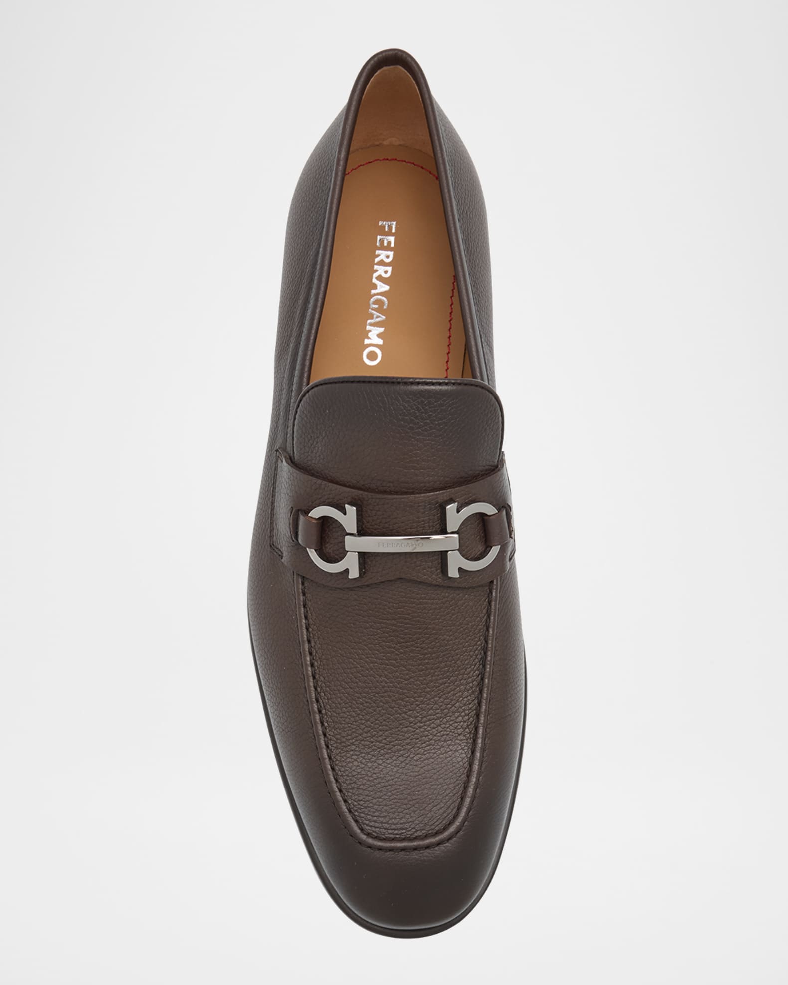 Ferragamo Men's Foster Gancini Bit Loafers | Neiman Marcus